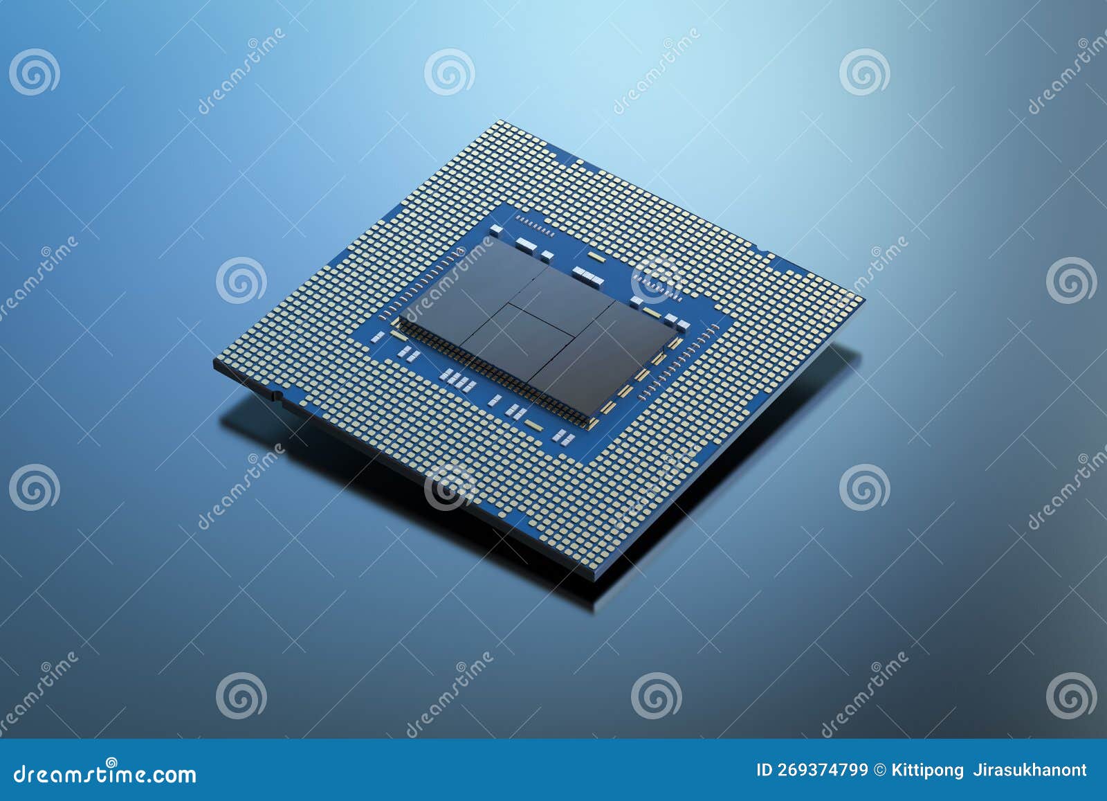 Chipset for Semiconductor Manufacturing Stock Illustration ...