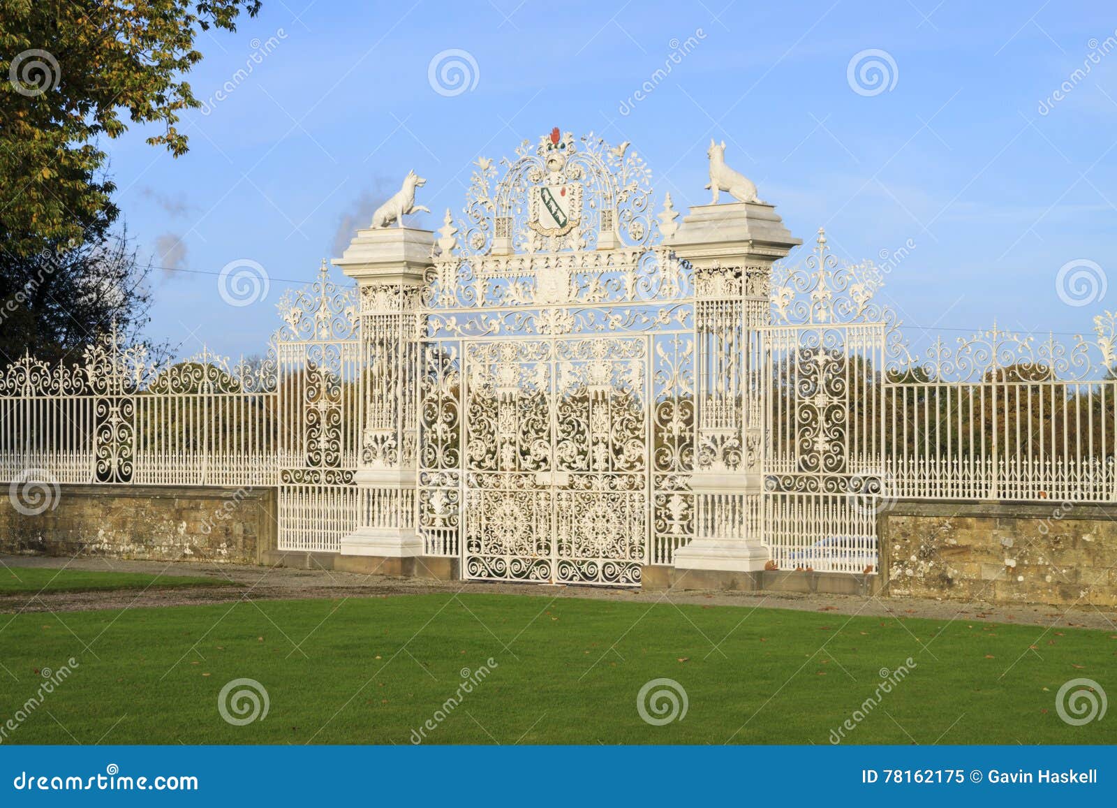 Chirk Castle Gates editorial image. Image of ancient - 78162175