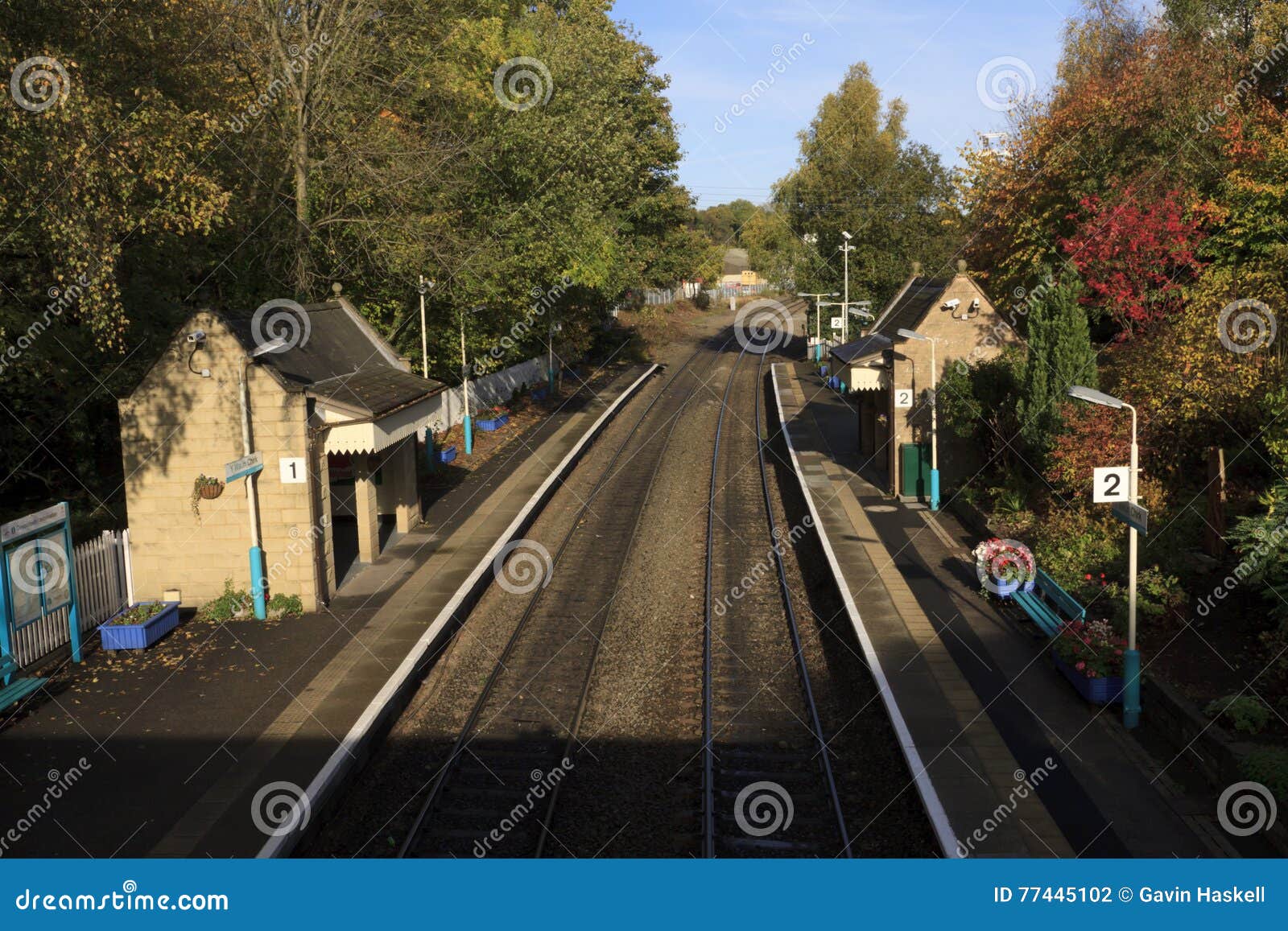 Chirk Station editorial photography. Image of great, platform - 77445102