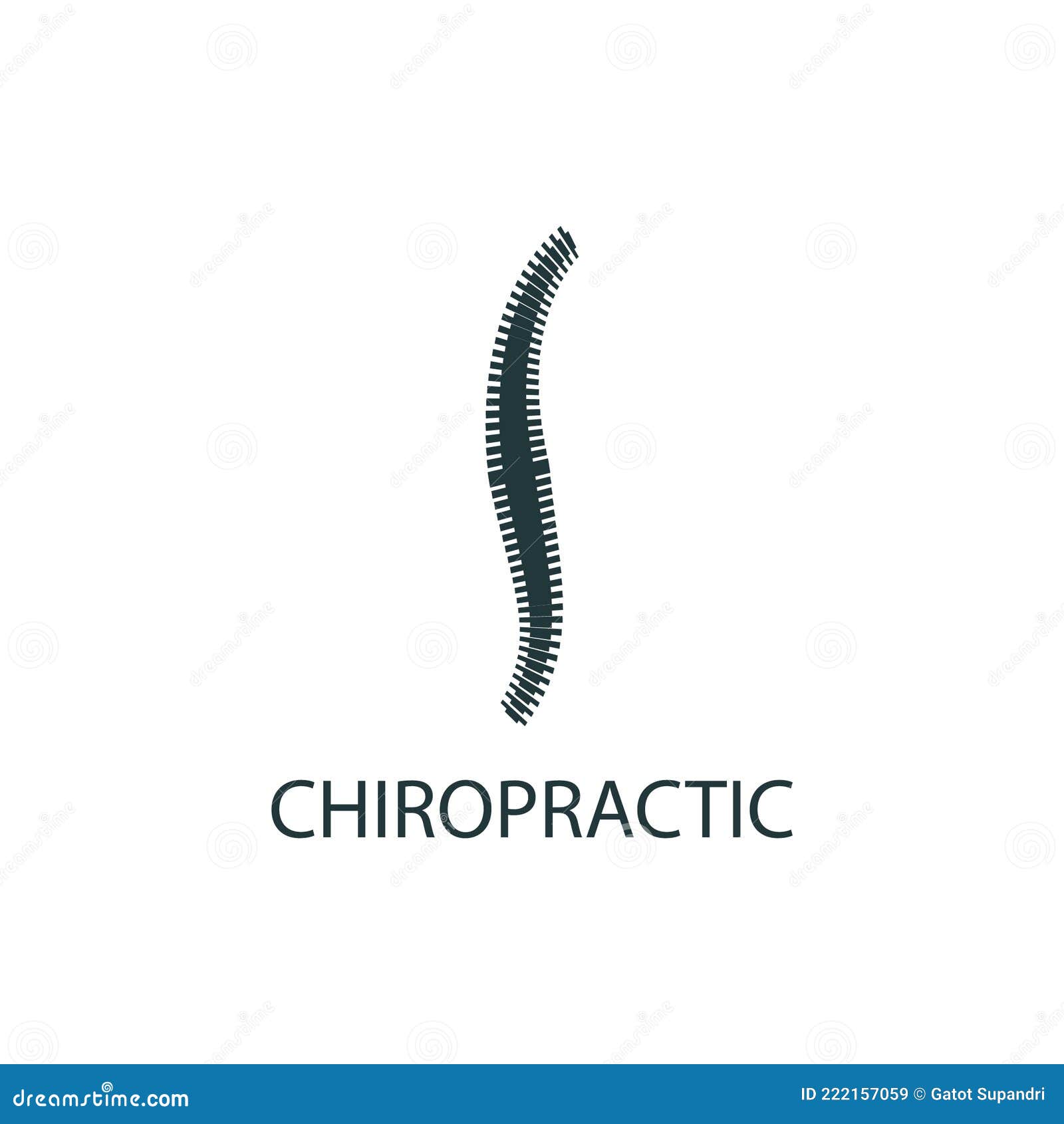 Chiropractic Icon Vector Logo Design Template Stock Vector ...
