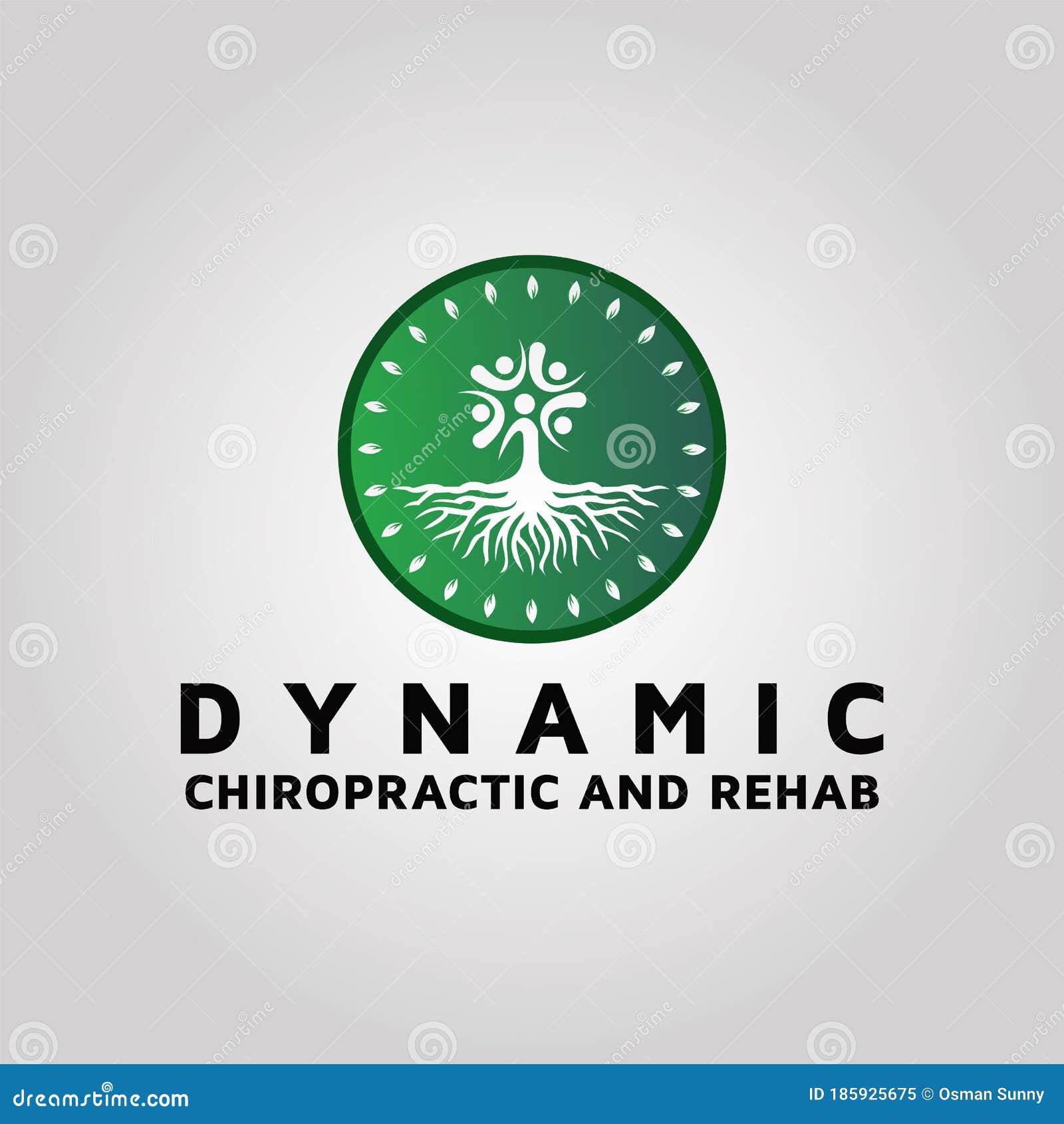 Chiropractic and Rehab Exercise, Theraphy Logo Design Idea 02 Stock ...