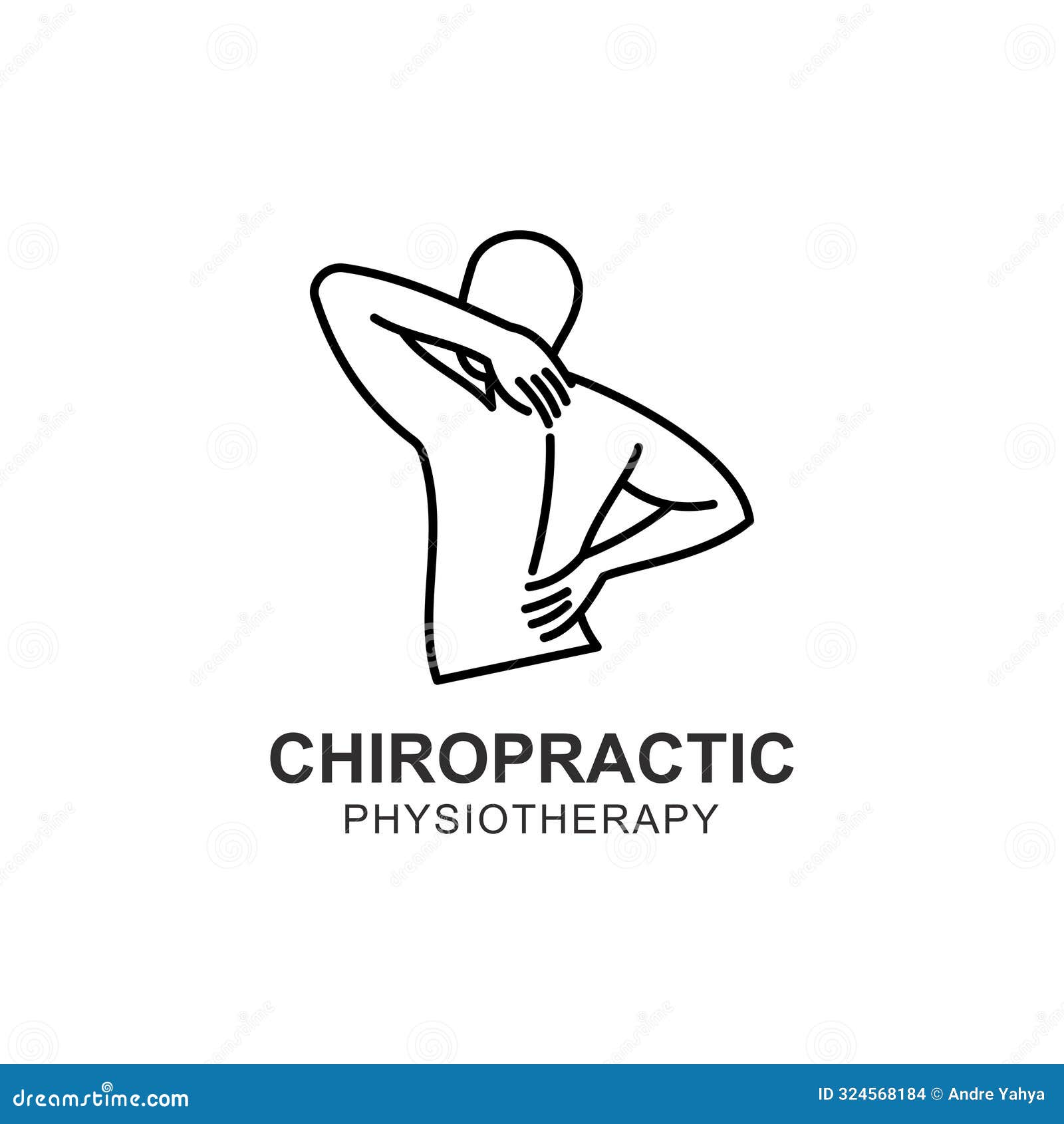 Chiropractic Symbol Vector Icon Design Illustration Template. Stock ...