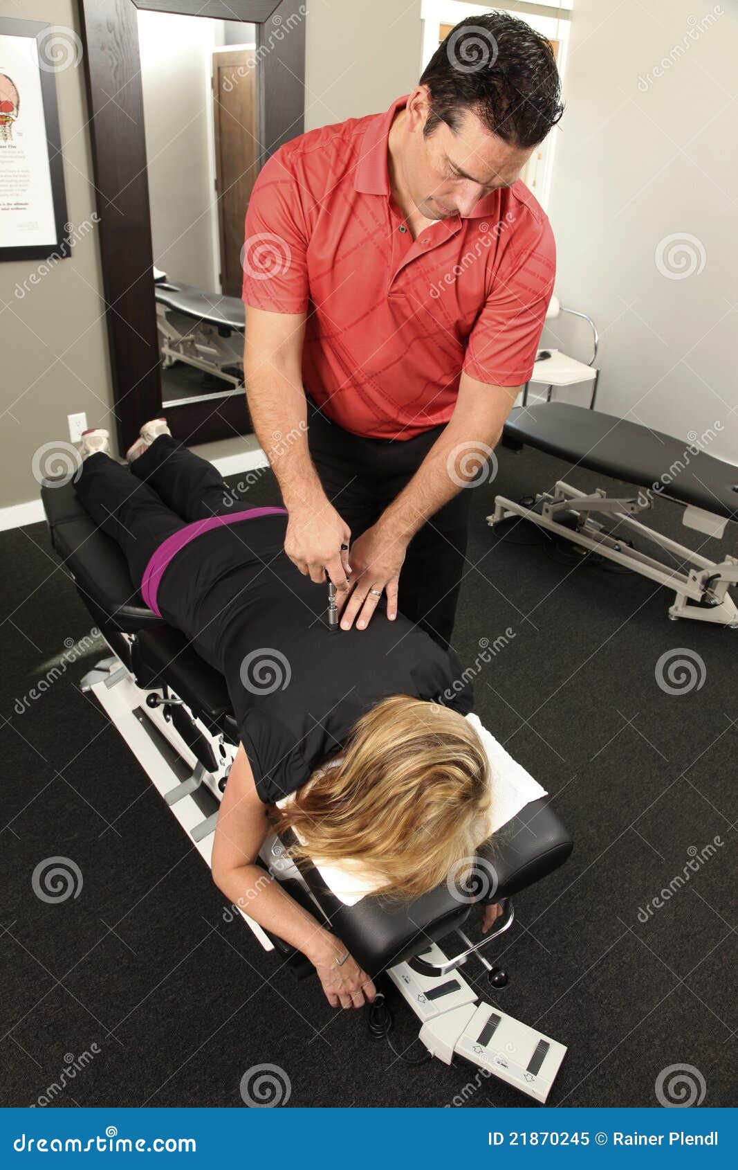 Chiropractor stock image. Image of office, adjustment - 21870245
