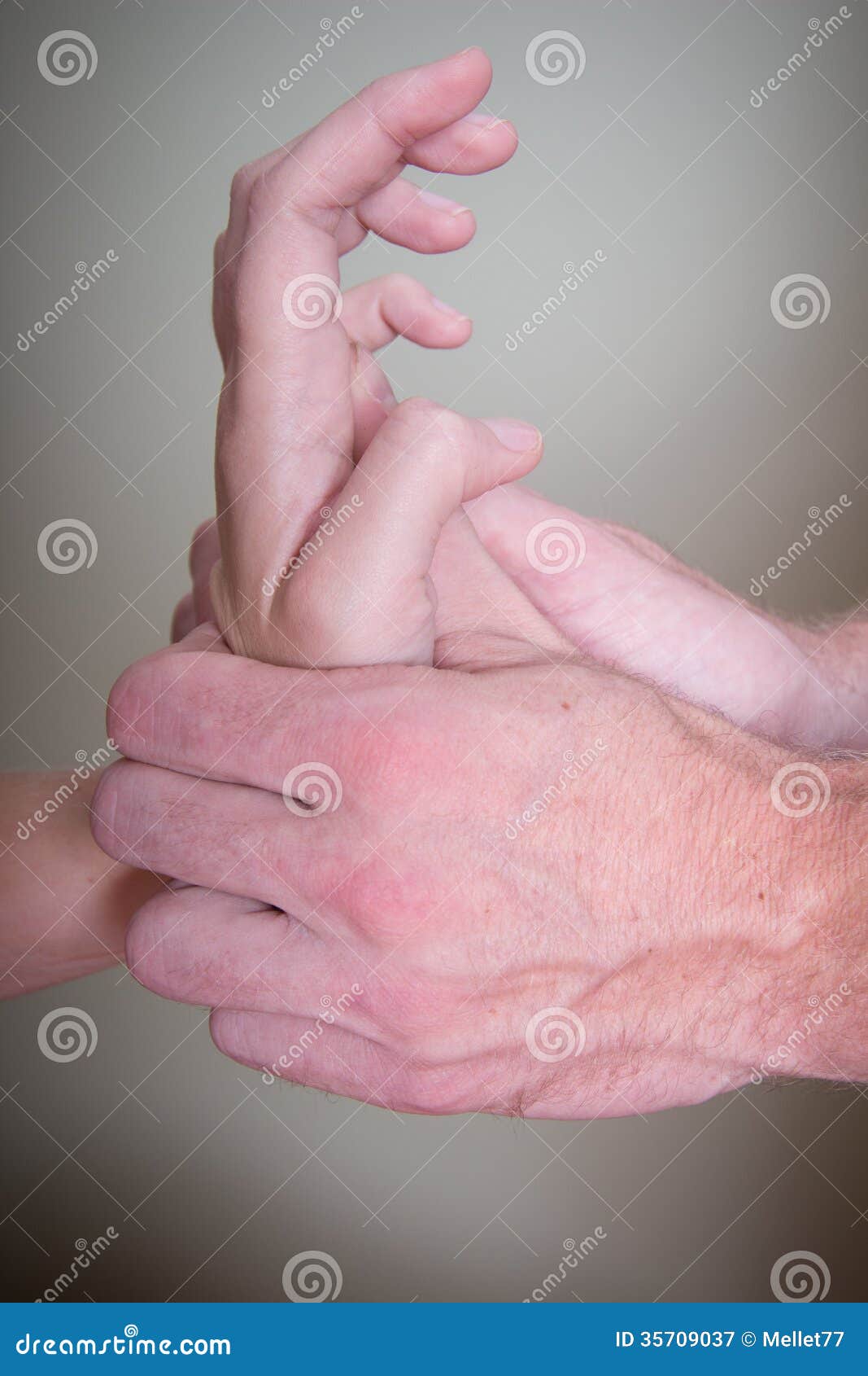 Chiropractor Massage Hand with Pressure Stock Image - Image of male ...