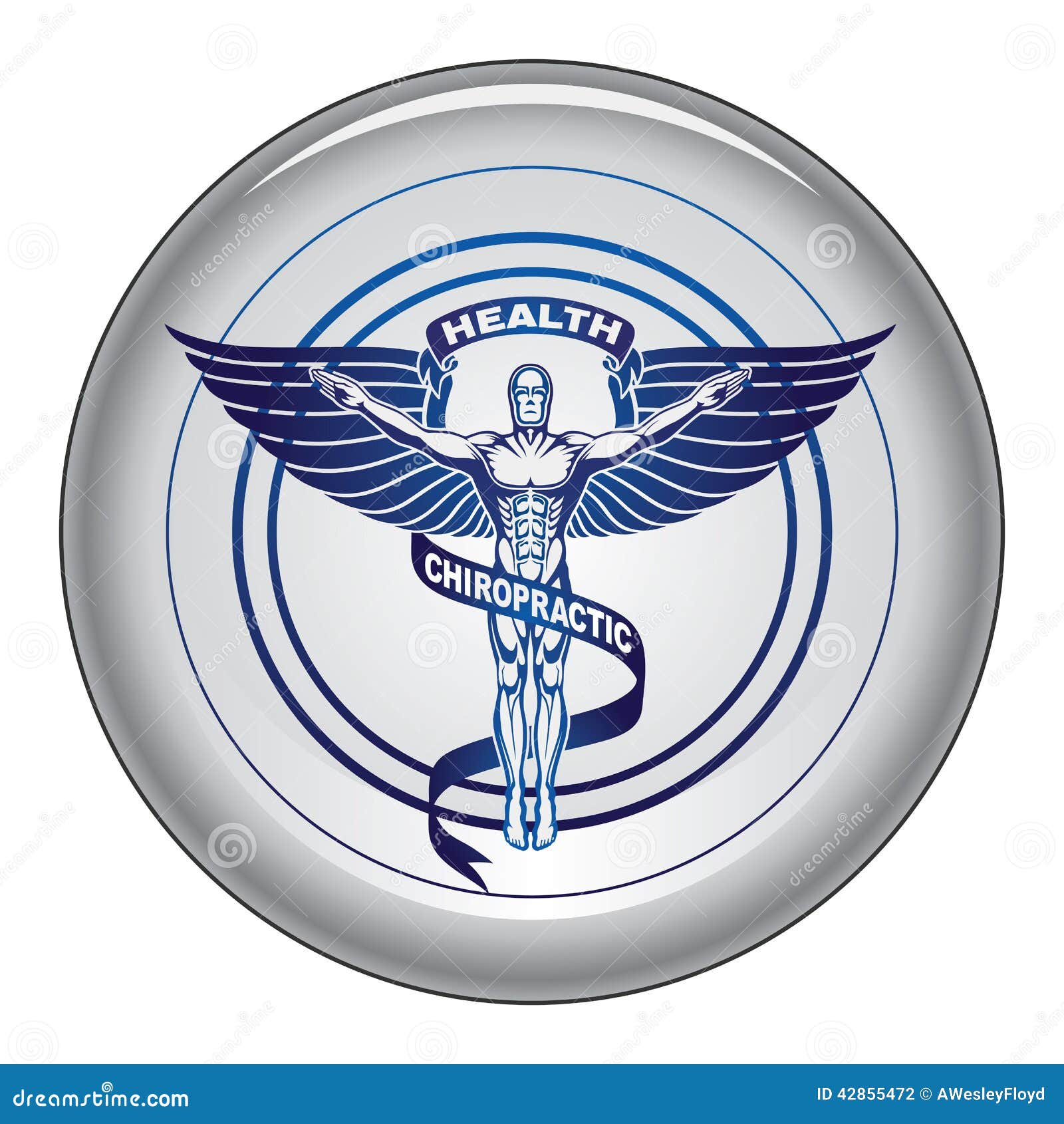 Chiropractic Symbol Blue