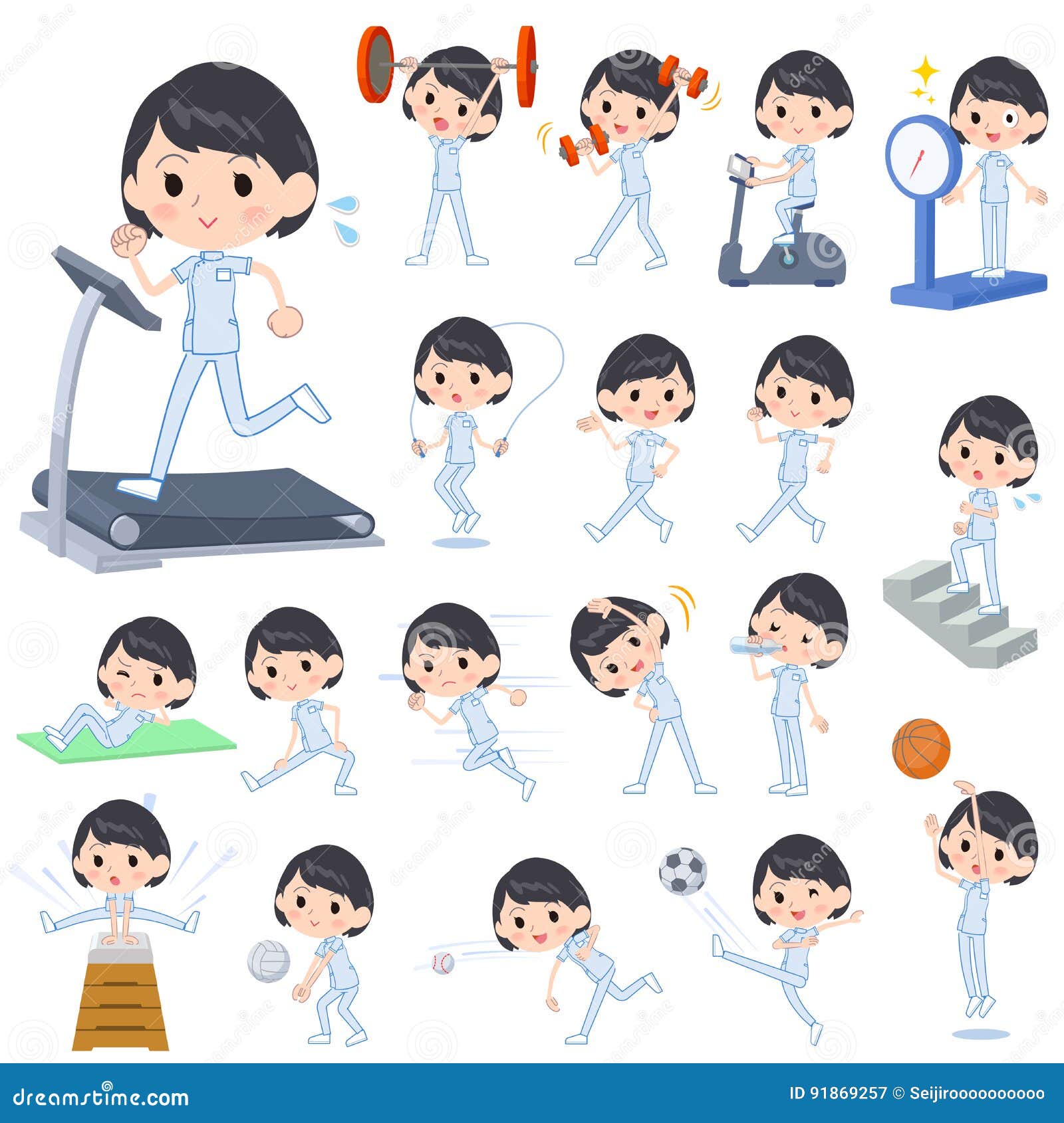 Nurses Running With Broken Car Royalty-Free Stock Photography ...