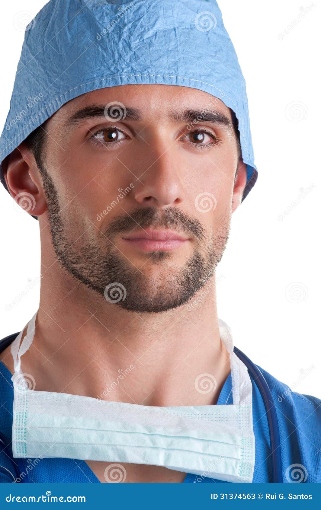 Chirurg bei der Arbeit stockbild. Bild von porträt, krankheit - 31374563