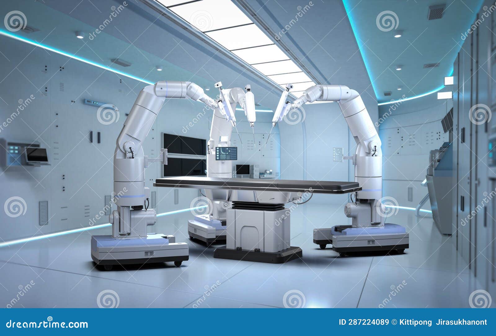 Chirurgia Robotica Assistita in Sala Operatoria Illustrazione di Stock ... Chirurgia Robotica Assistita in Sala Operatoria Illustrazione di Stock ...