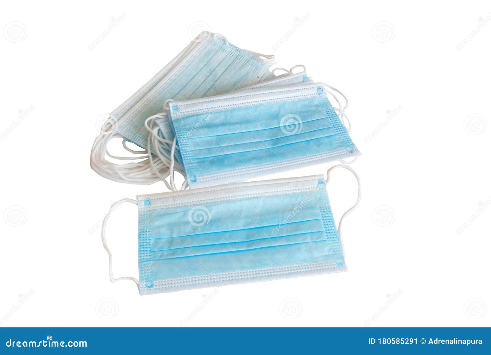 Chirurgical Masks on White Background Stock Image - Image of healthcare ...