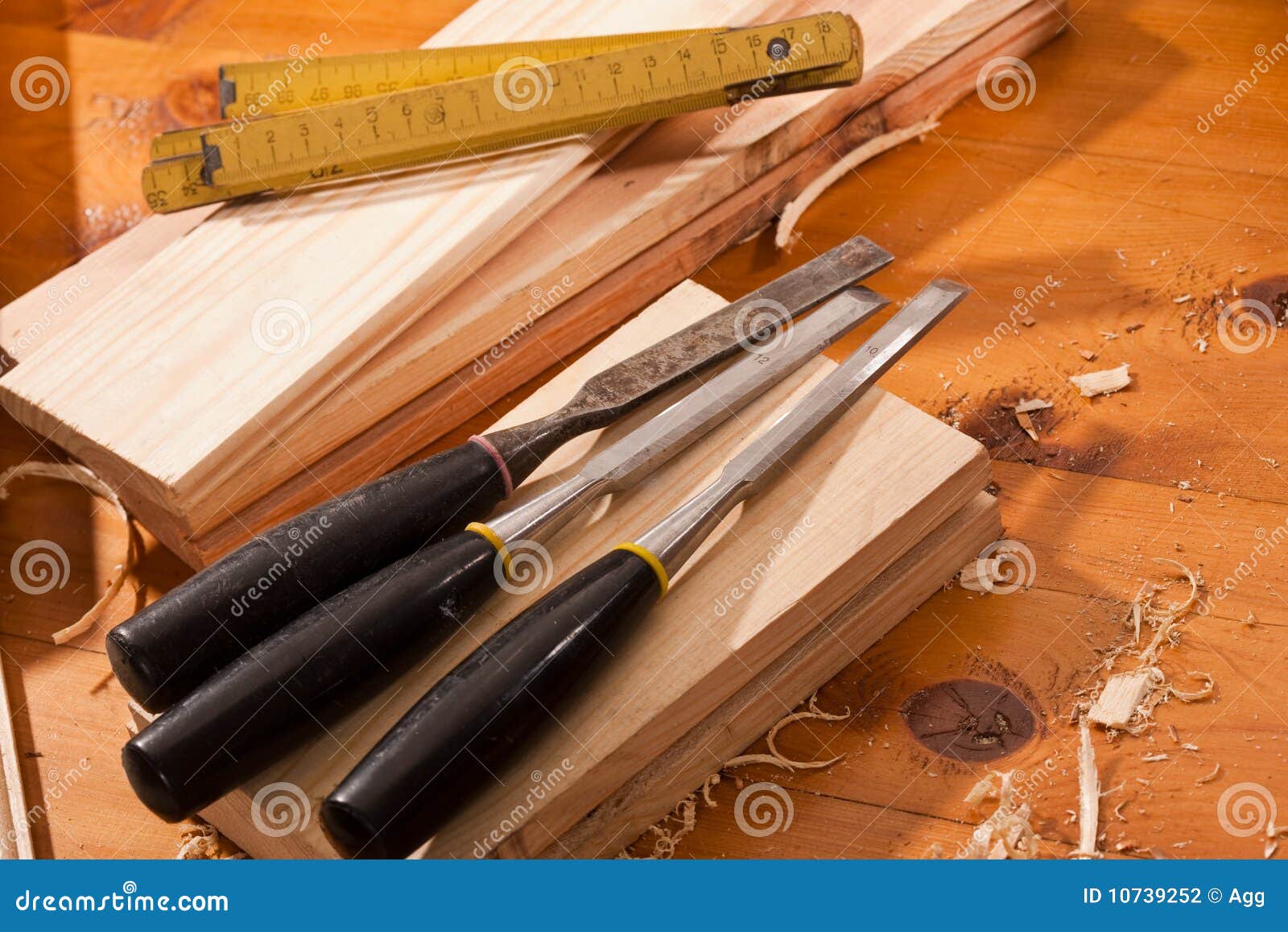 Chisel stock photo. Image of plank, sawdust, woodwork - 10739252