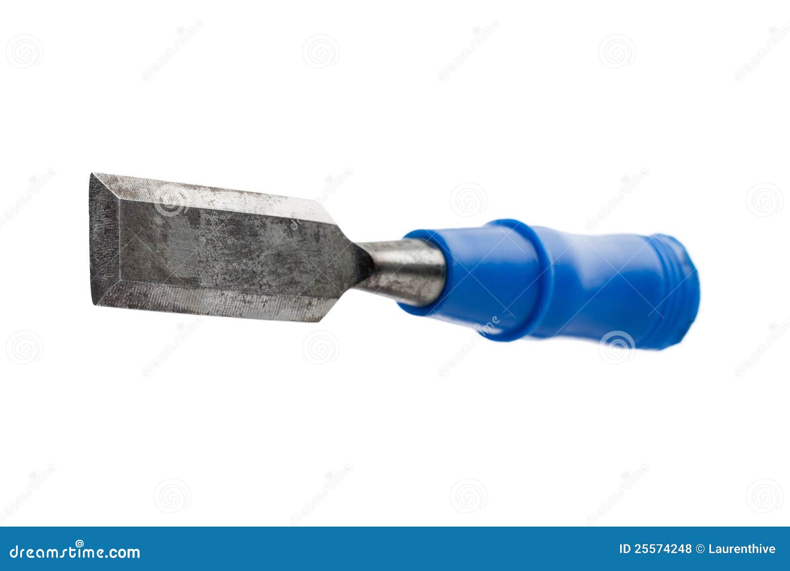 Chisel with blue handle stock photo. Image of cabinetry - 25574248
