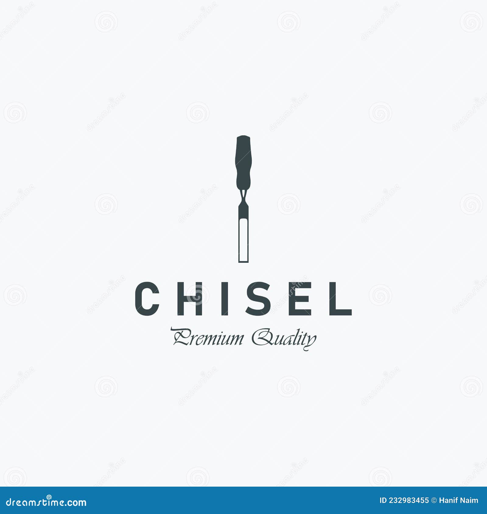 Chisel Carpentry Logo Vector Vintage, Simple Concept of Design Carver ...