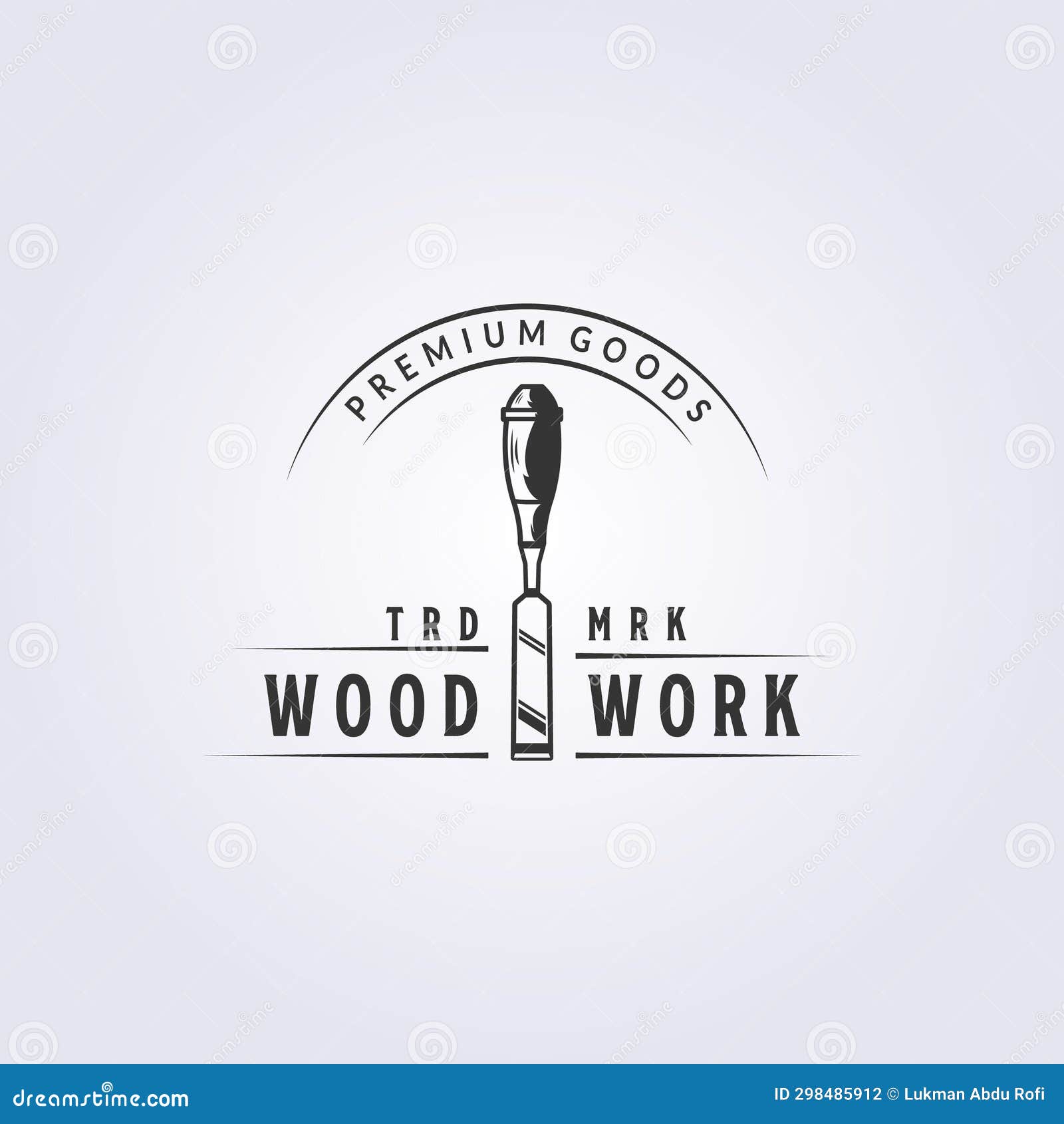 Chisel and Carpentry Symbol Retro Style Logo Vector Illustration Design ...