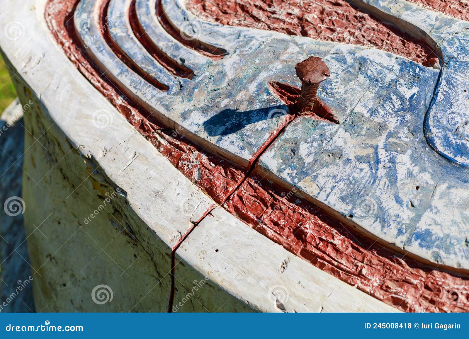 Chisel Driven into a Stone. a Symbolic Conceptual Monument To Diligence ...