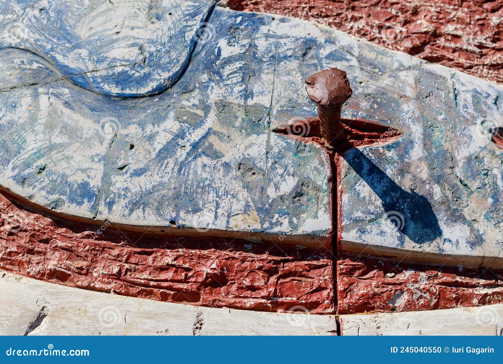 Chisel Driven into a Stone. a Symbolic Conceptual Monument To Diligence ...