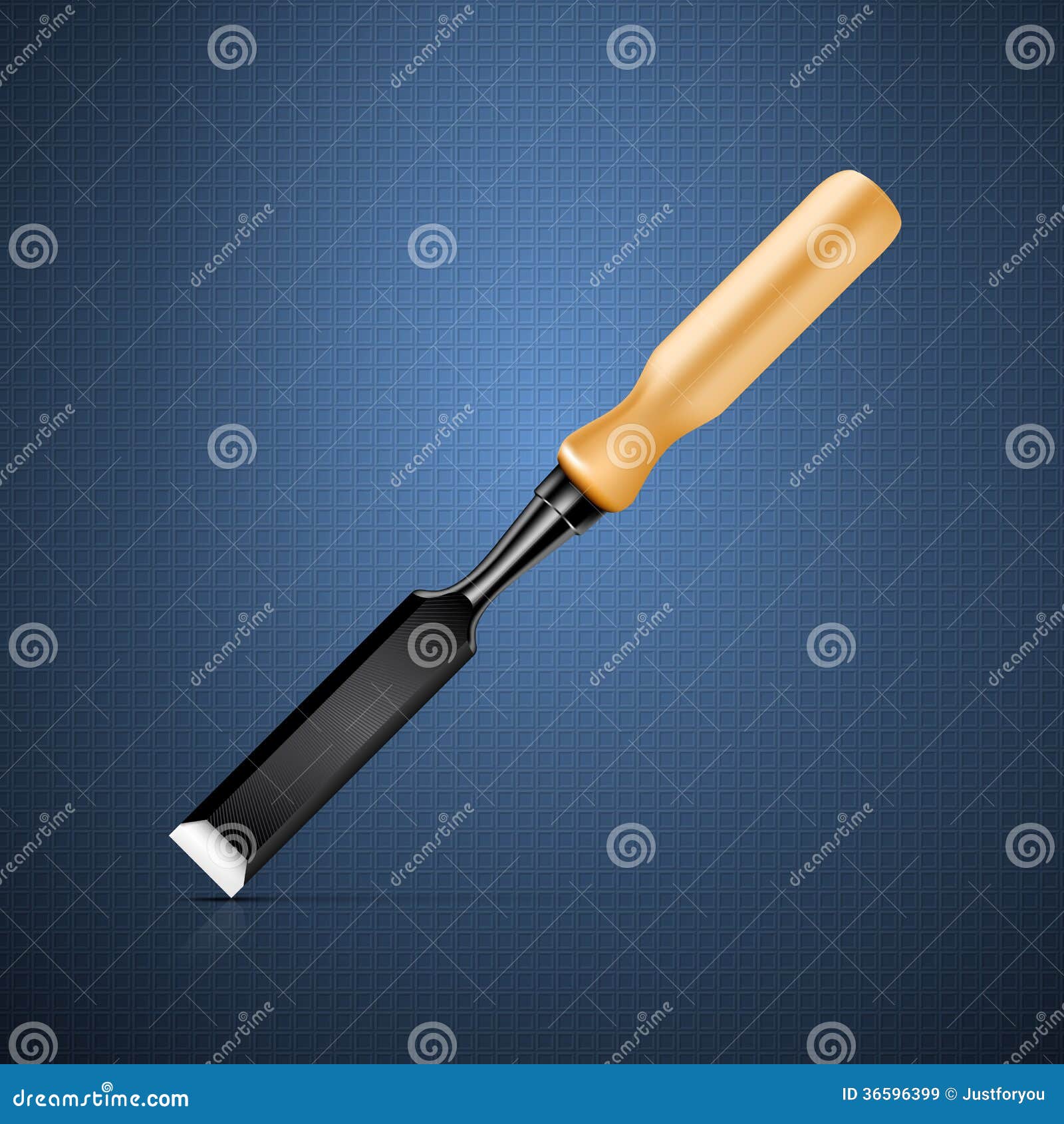 Chisel stock vector. Illustration of metal, chisel, instrument - 36596399