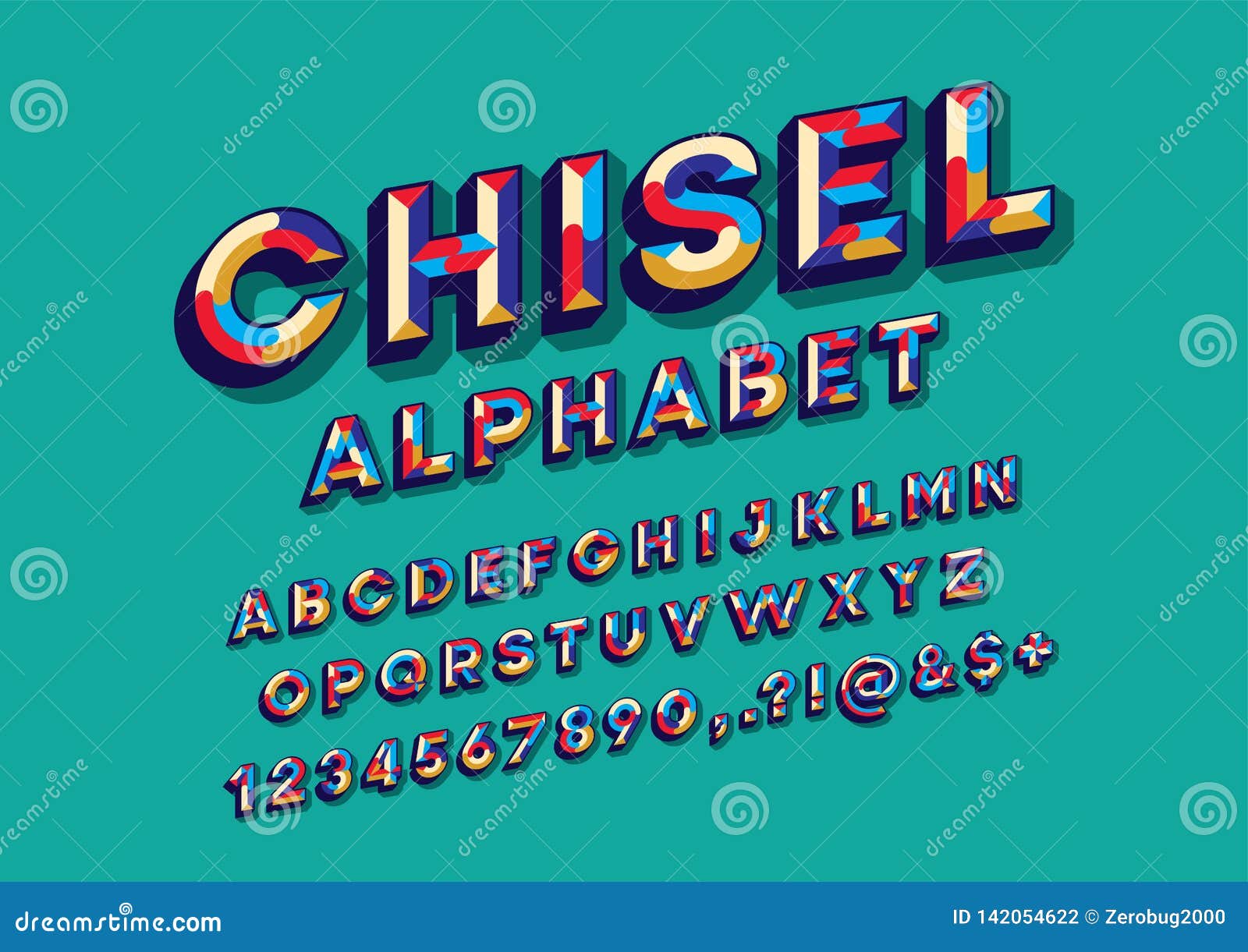 Chisel Alphabet Vector Font. Type Letters And Numbers. Blue Wave ... Chisel Alphabet Vector Font. Type Letters And Numbers. Blue Wave ...