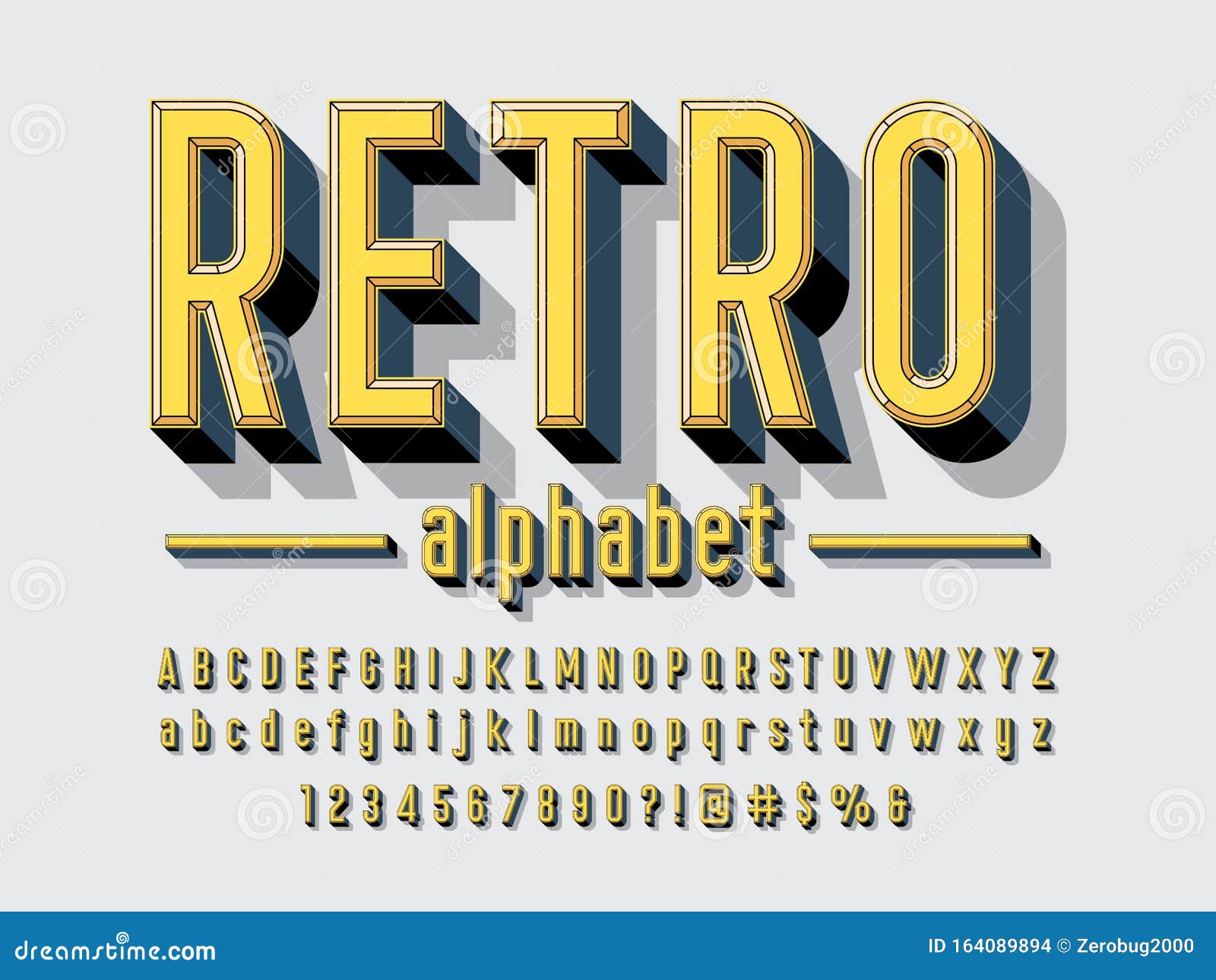 Chisel font stock vector. Illustration of style, poster - 164089894