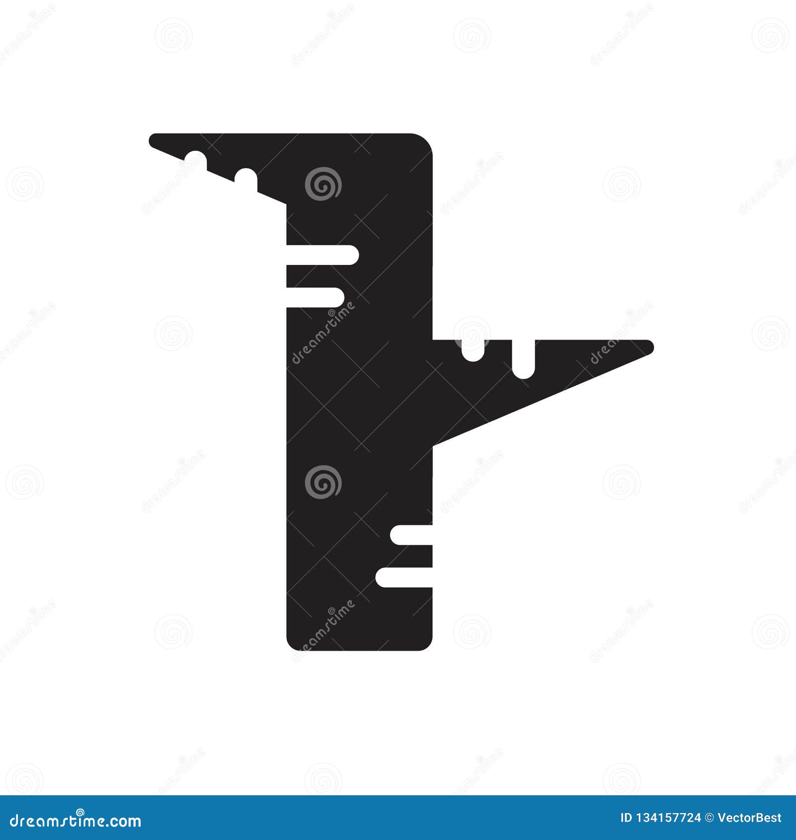 Chisel Icon Vector Sign and Symbol Isolated on White Background Stock ...