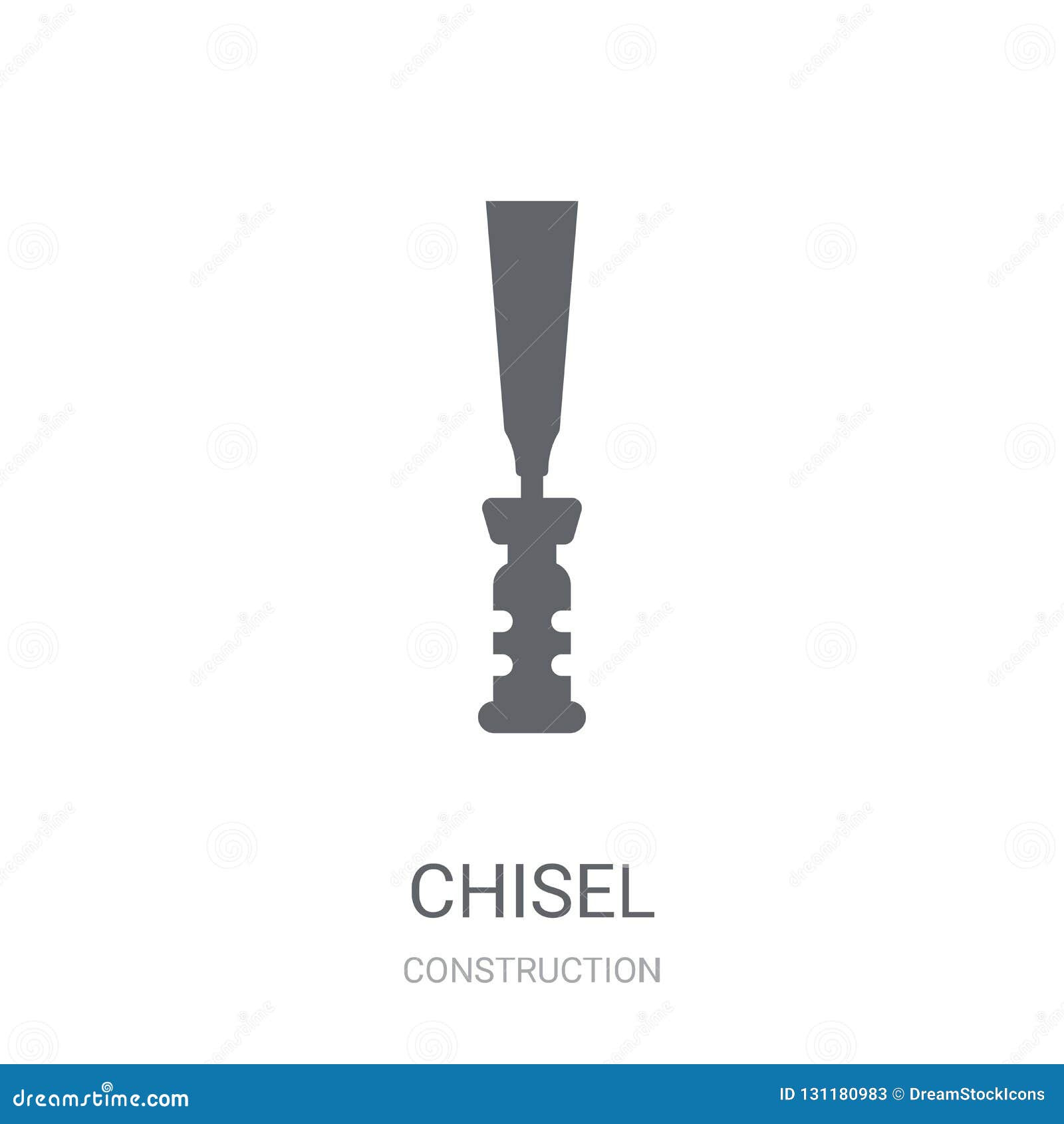 Chisel Icon. Trendy Chisel Logo Concept on White Background from Stock ...