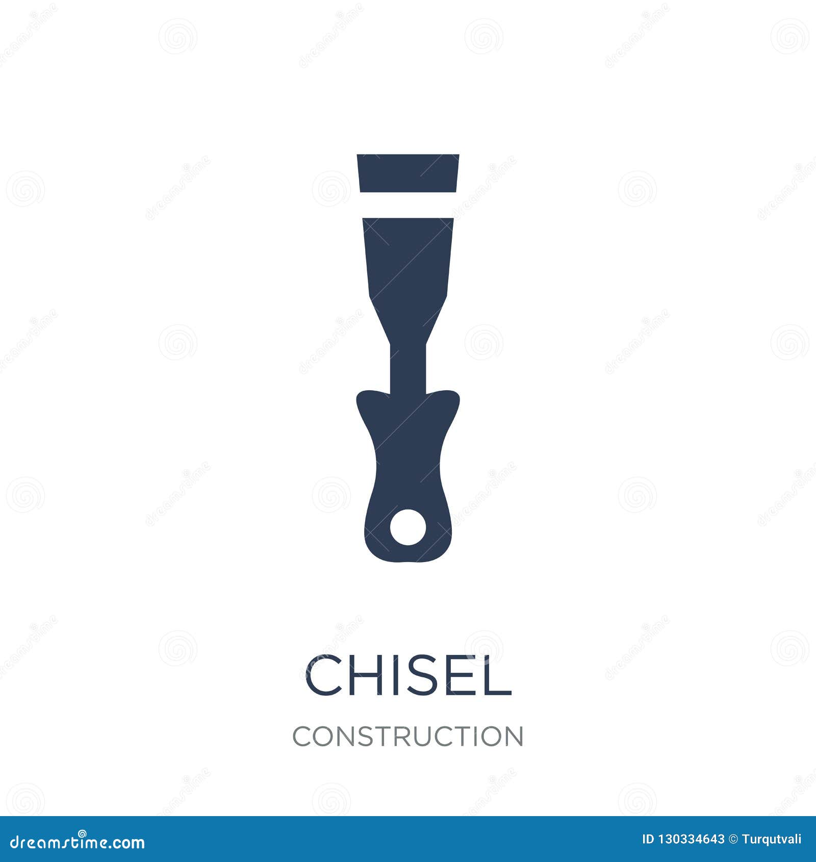 Chisel Icon. Trendy Flat Vector Chisel Icon on White Background Stock ...