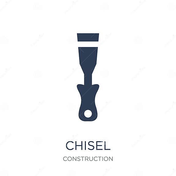 Chisel Icon. Trendy Flat Vector Chisel Icon on White Background Stock ...