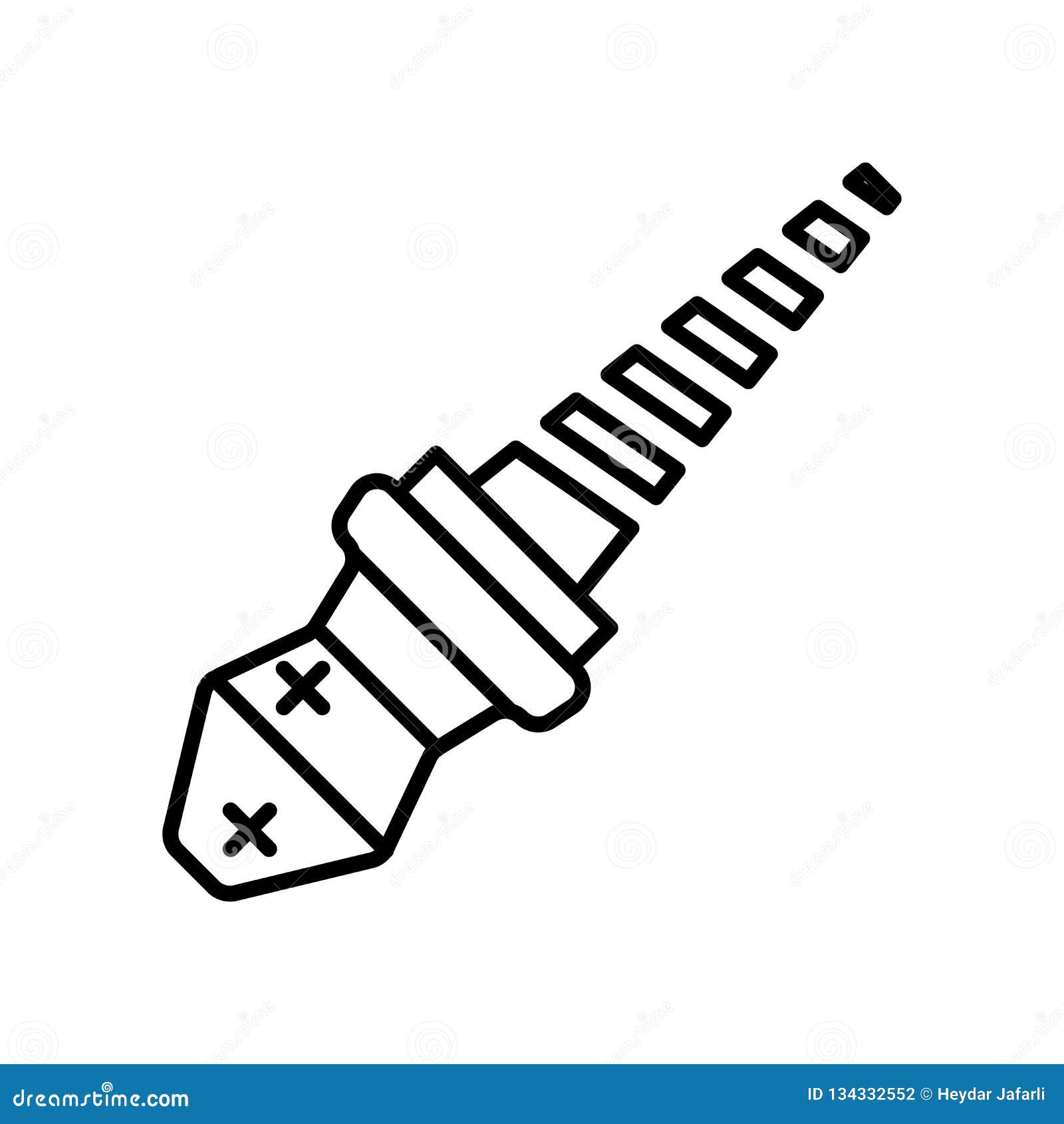 Chisel Icon Vector Sign and Symbol Isolated on White Background, Chisel ...