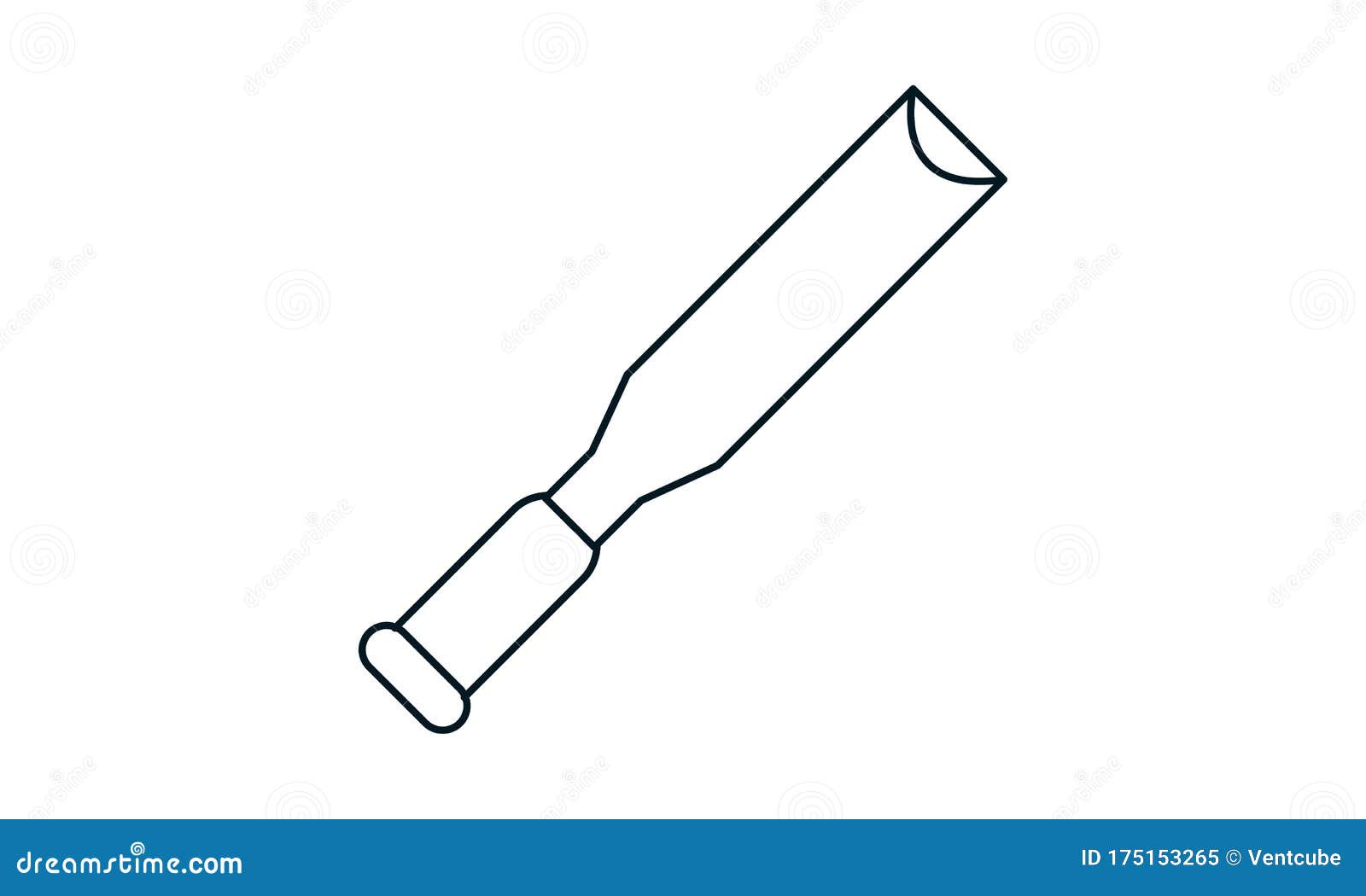 Flat Chisel Drawing