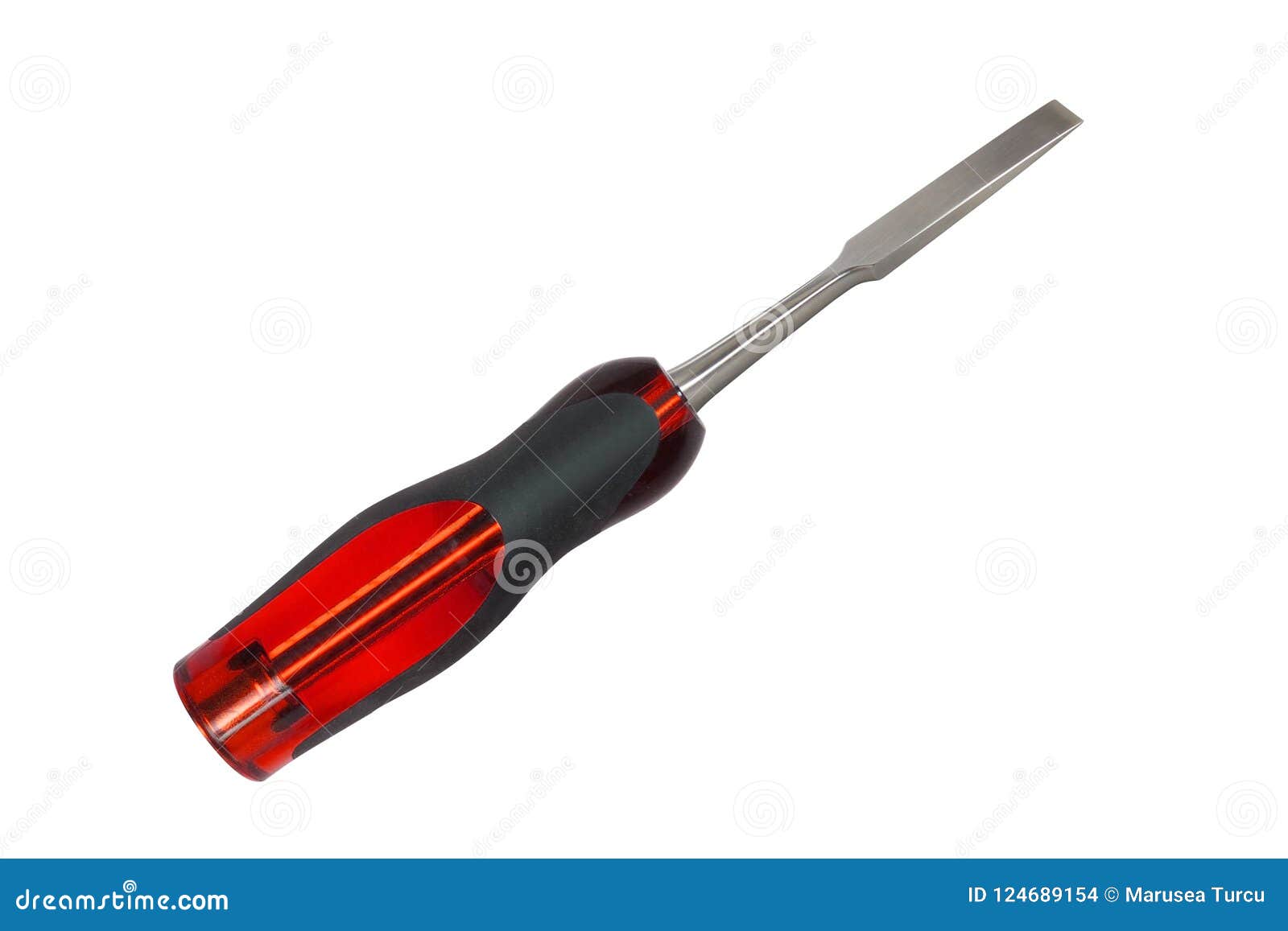 Chisel isolated on white stock photo. Image of traditional - 124689154