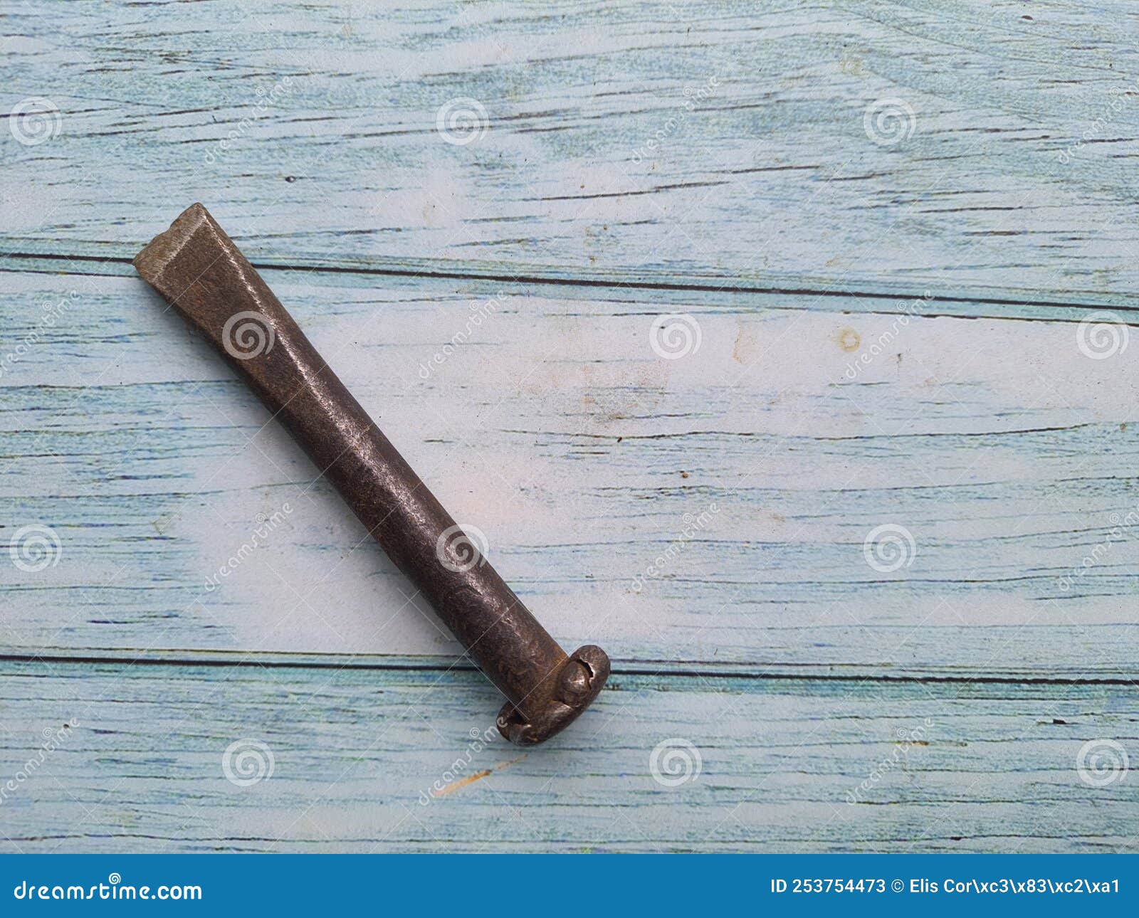 Chisel , Isolated, on a Wooden Table, Top View, Stock Image - Image of ...
