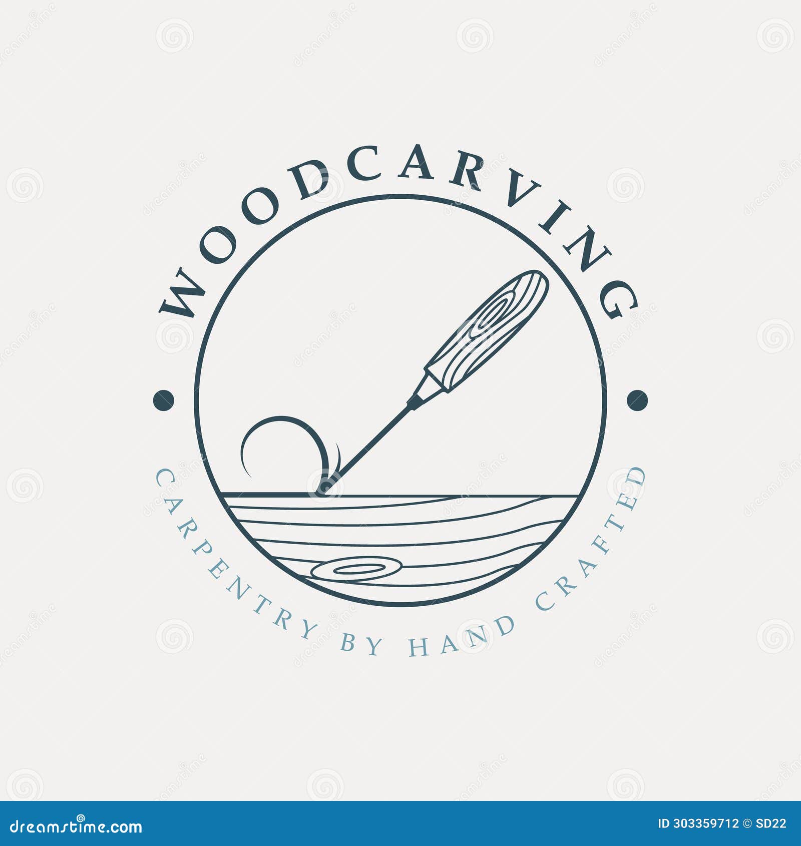 Chisel Line Art Icon Chisel Outline Logo Cartoon Vector