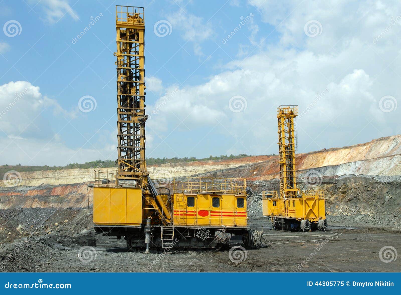 Chisel machine stock image. Image of hole, ground, ramp - 44305775