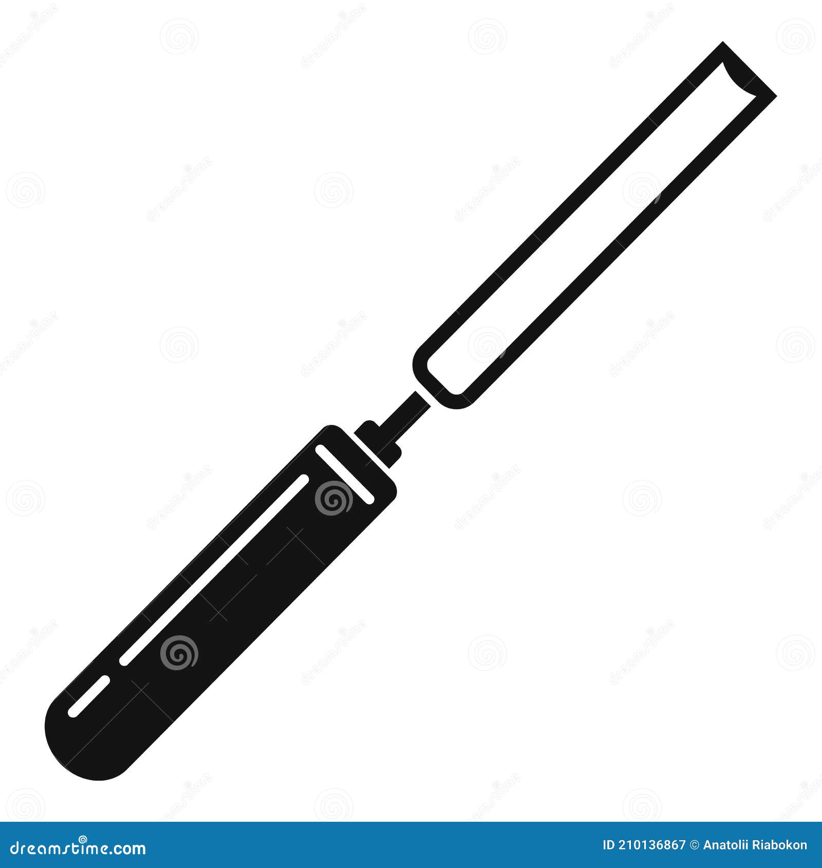 Chisel Masonry Icon, Simple Style Stock Vector - Illustration of ...
