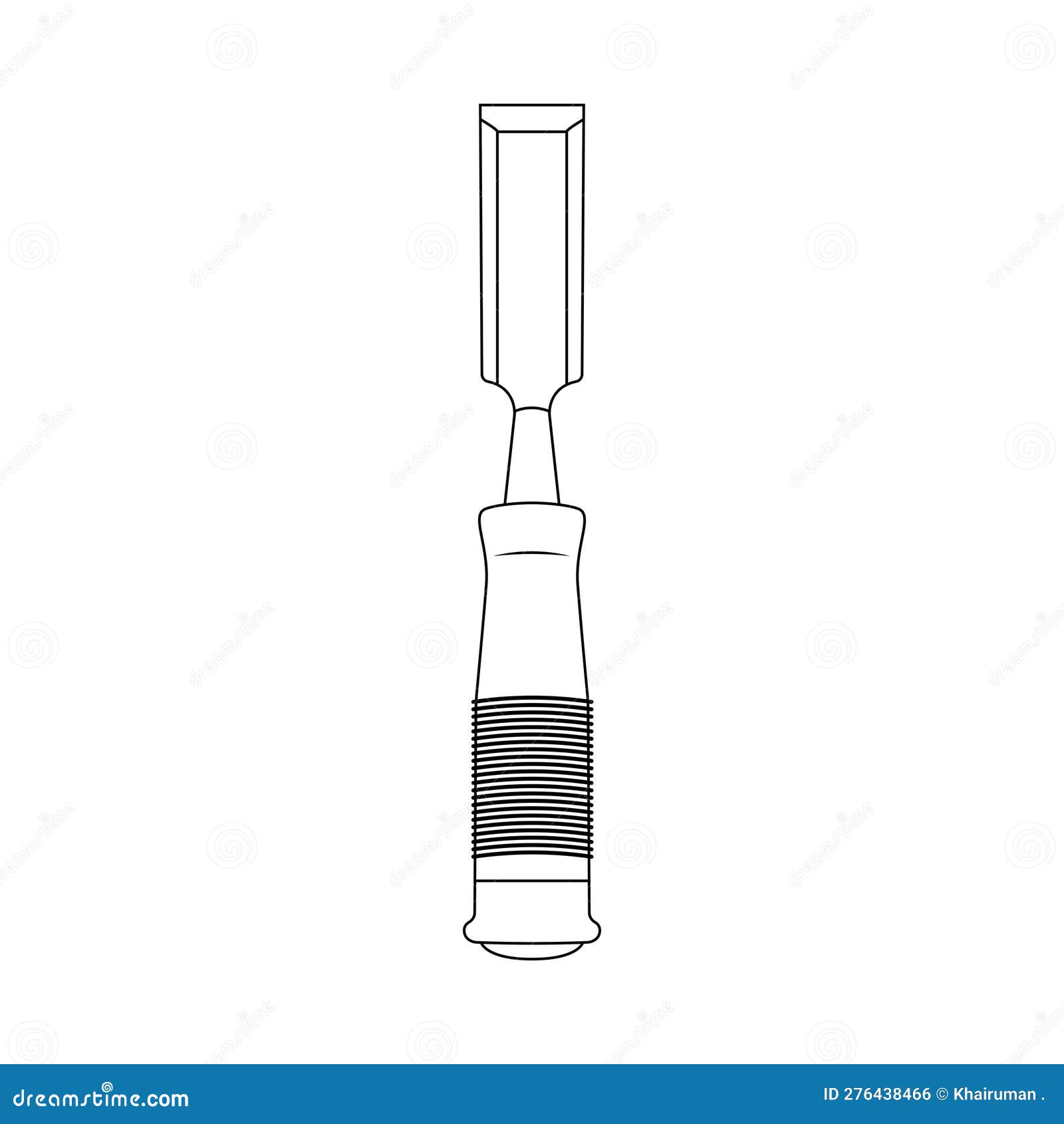 Chisel Outline Icon Illustration on White Background Stock Vector ...