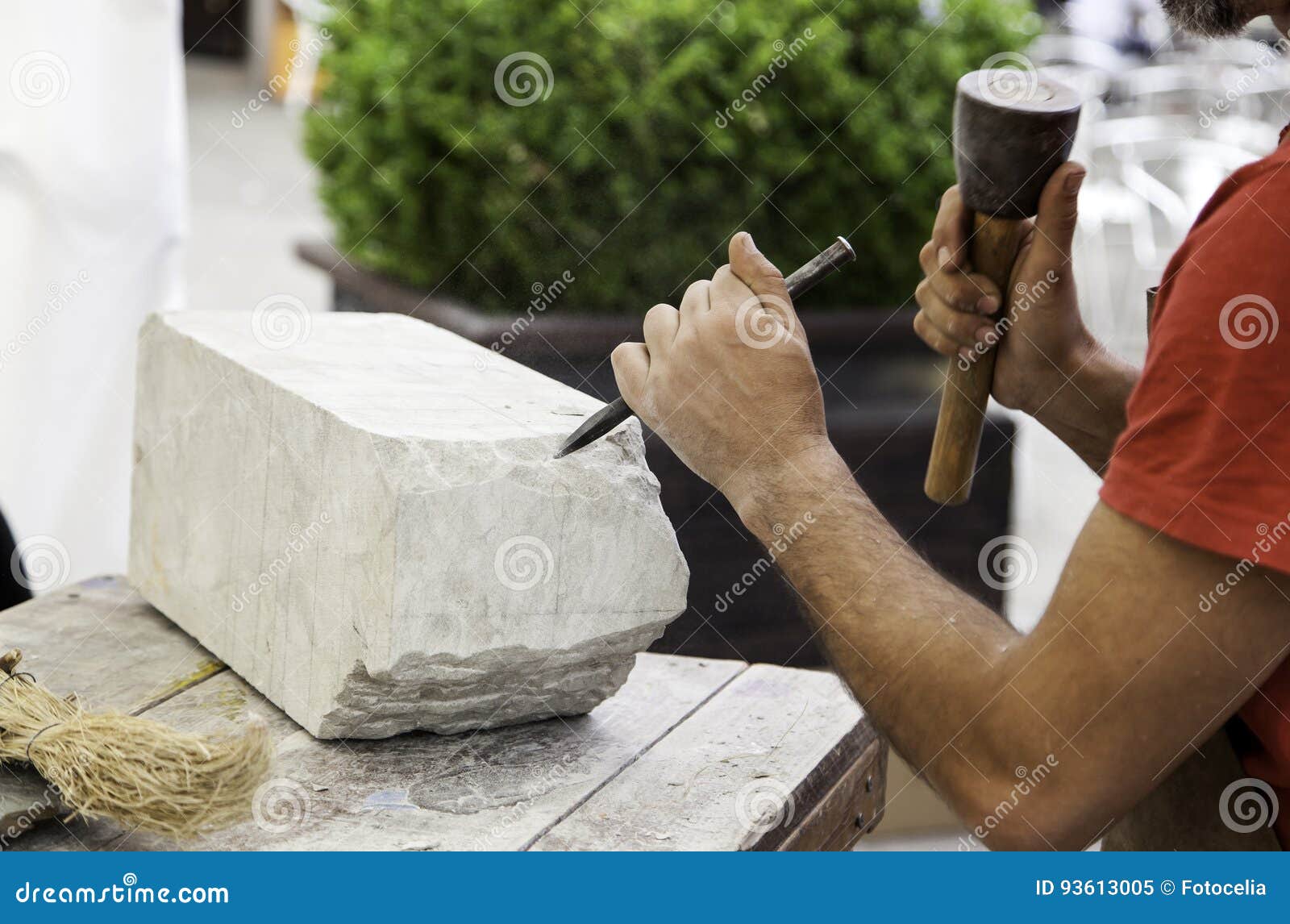 Chisel for sculpting stock image. Image of bevel, rock - 93613005