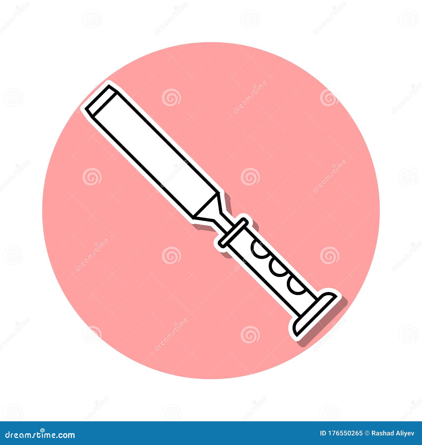 Chisel Sticker Icon Simple Thin Line Outline Vector Of Home Repair