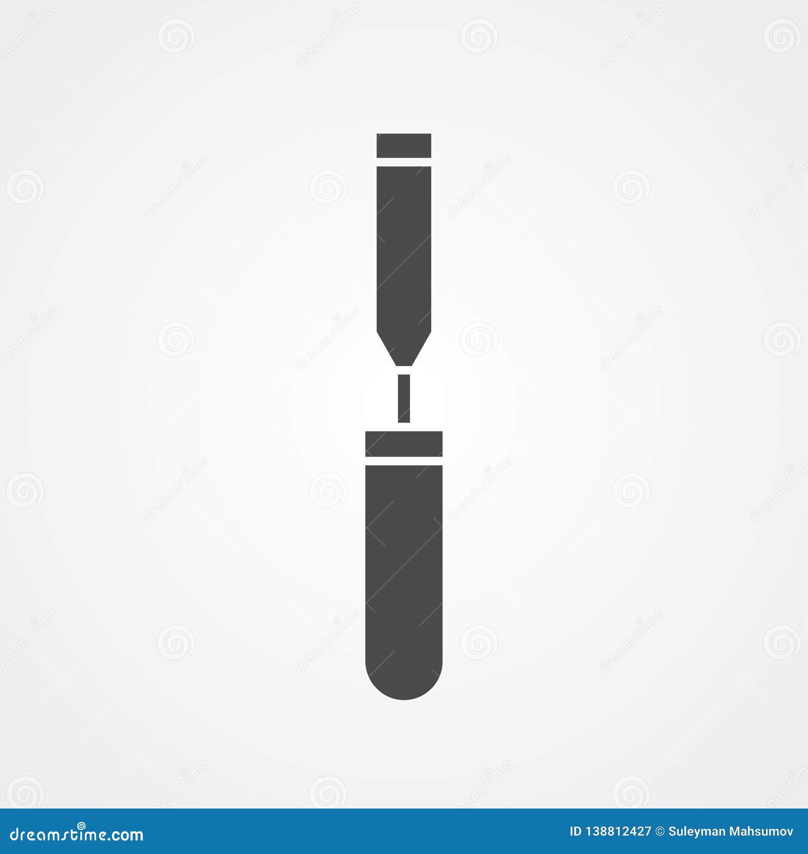 Chisel Vector Icon Sign Symbol Stock Vector - Illustration of ...