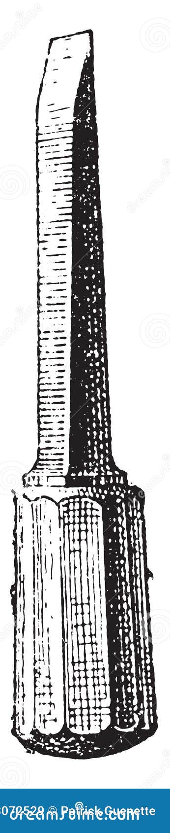 Chisel, vintage engraving stock vector. Illustration of white - 163072529