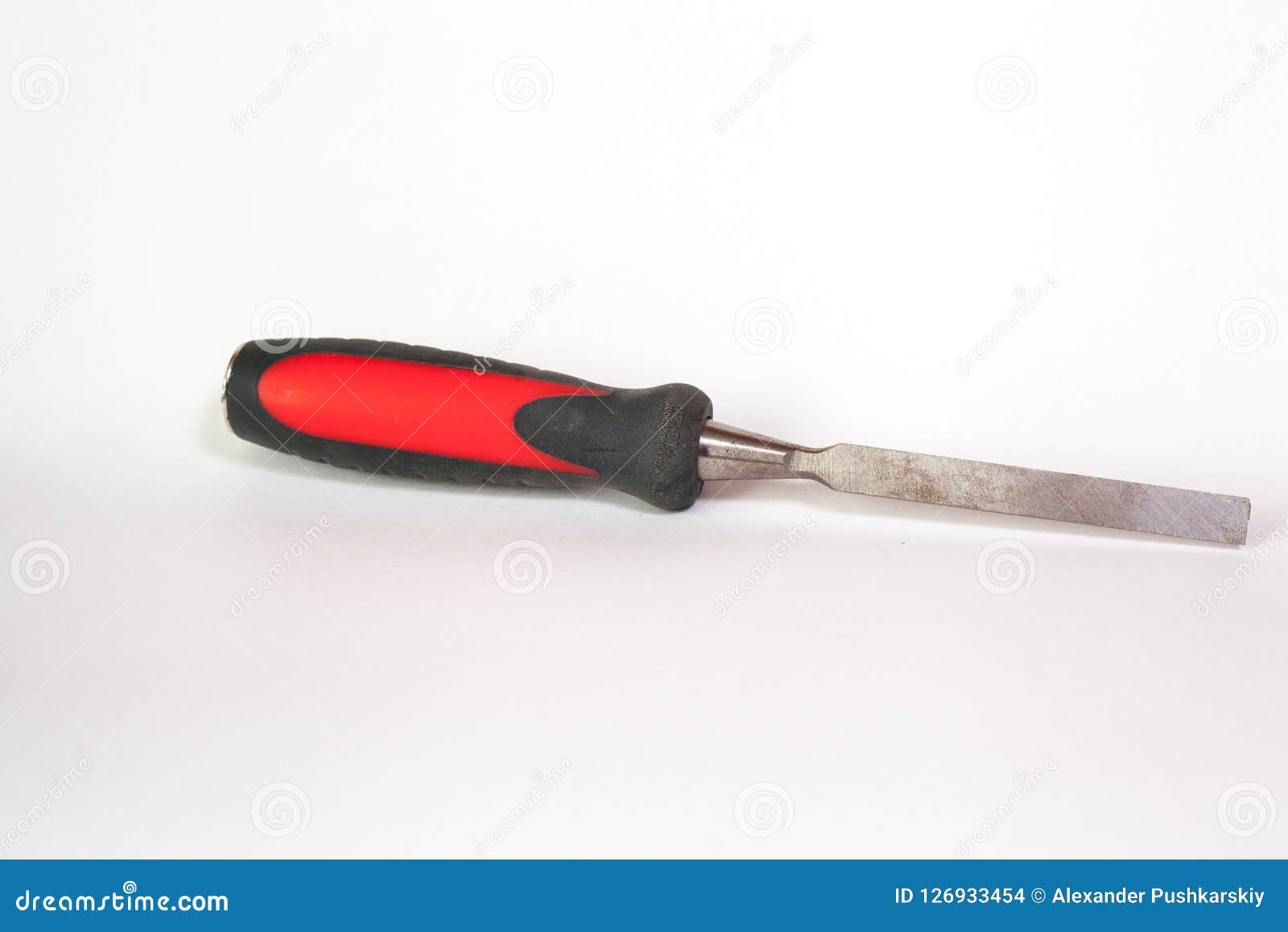Chisel on a White Background Stock Photo - Image of work, handtools ...