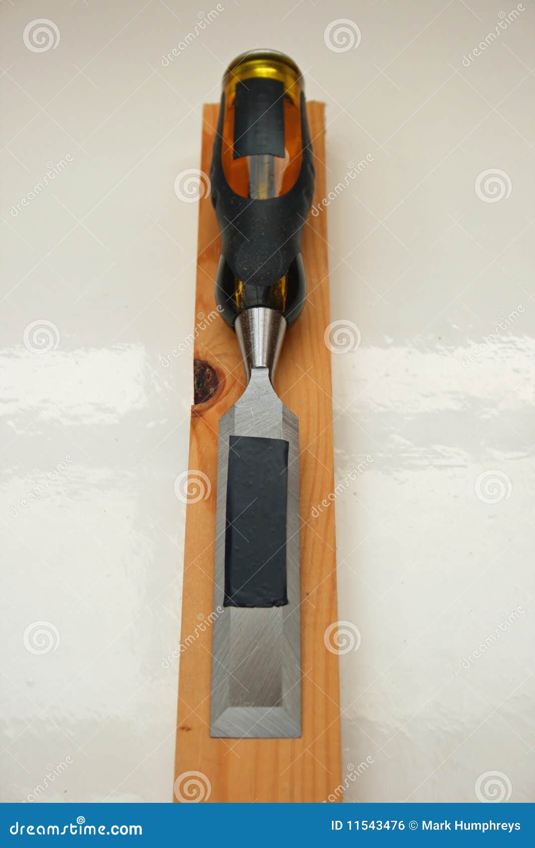 Chisel on wood. stock photo. Image of chisel, handle - 11543476