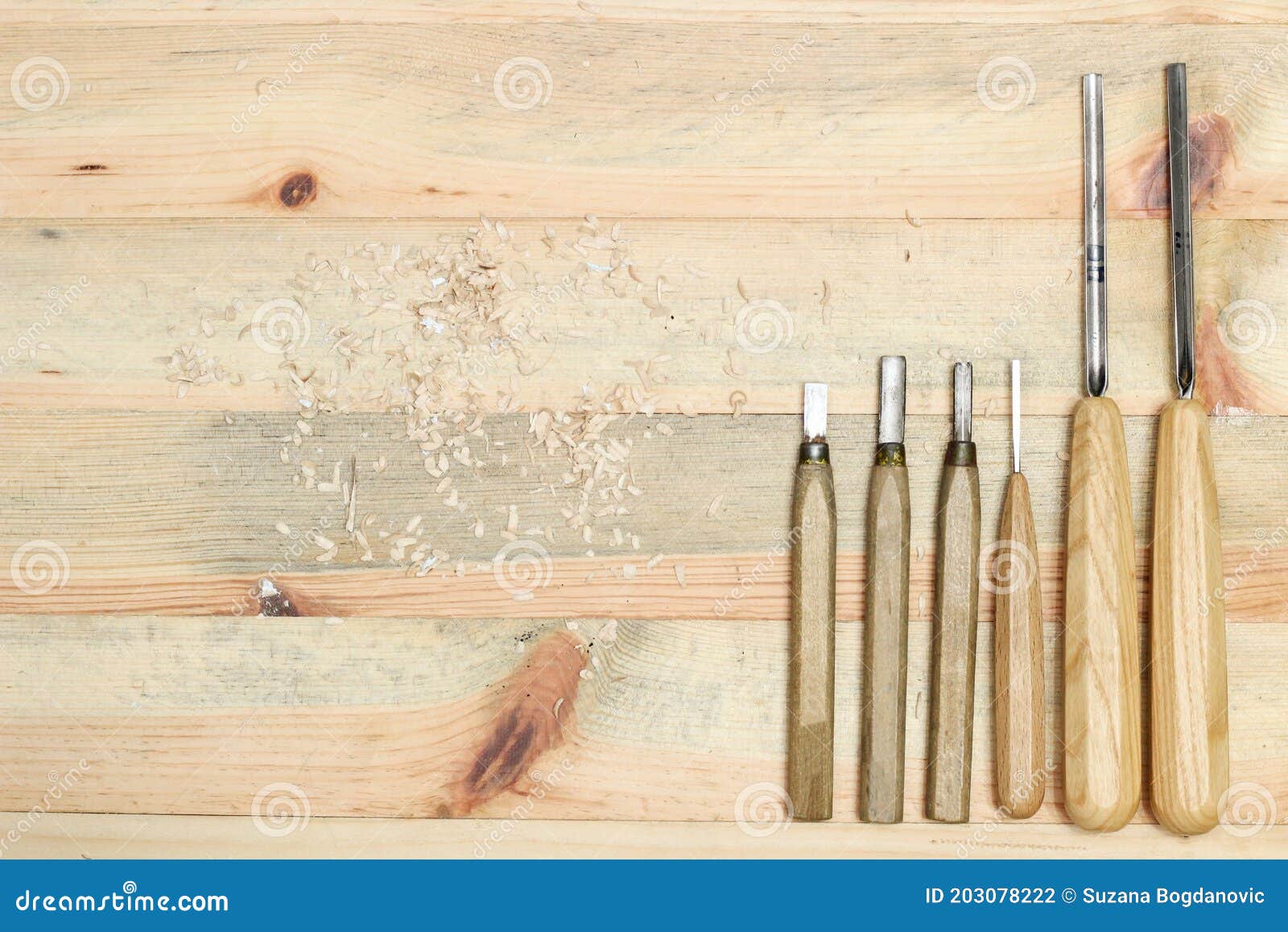 Chisels Used in Making Wooden Objects Stock Photo - Image of work ...
