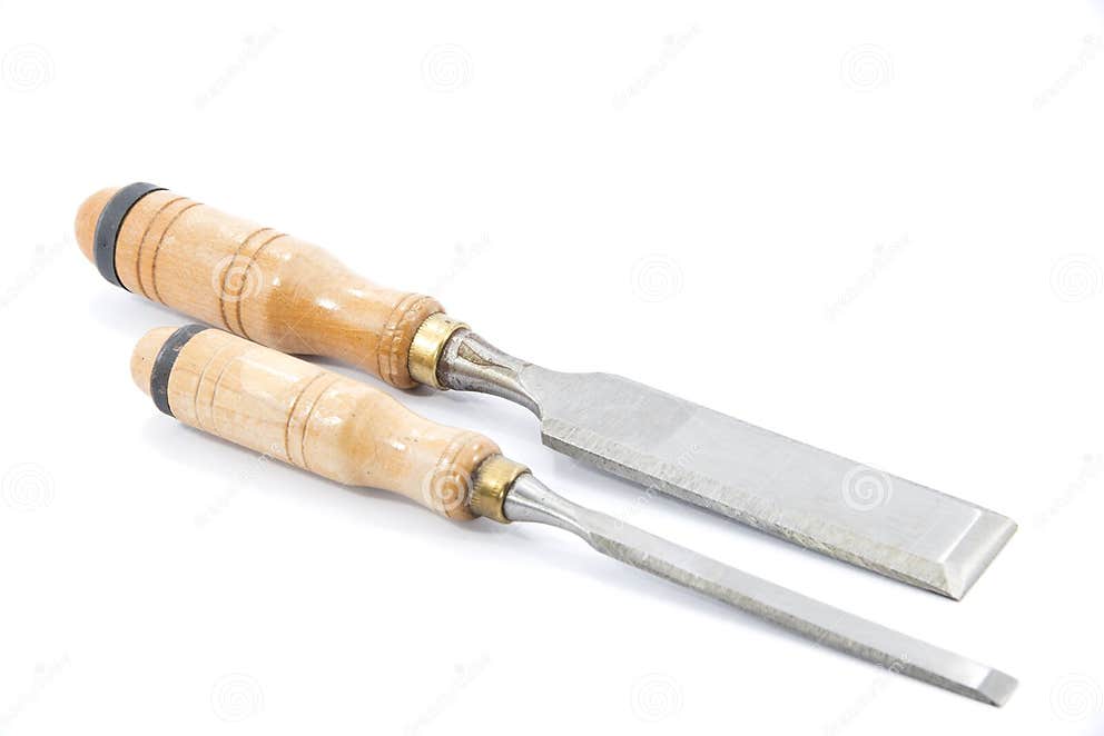 Chisels on white stock photo. Image of wrench, repair - 52558420