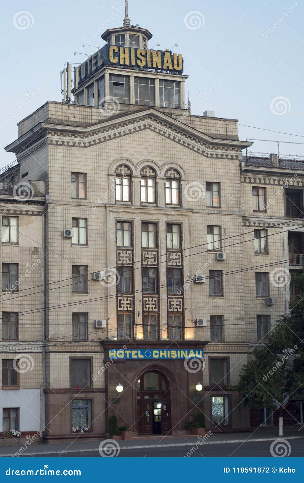 Chisinau Hotel, Sovietic Style Editorial Photography - Image of ...