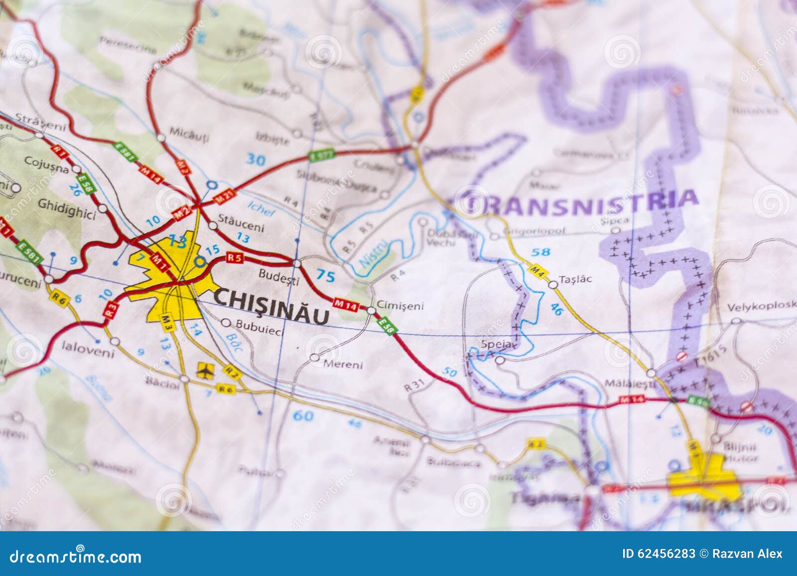 Chisinau On A Map Royalty-Free Stock Photo | CartoonDealer.com #62456283