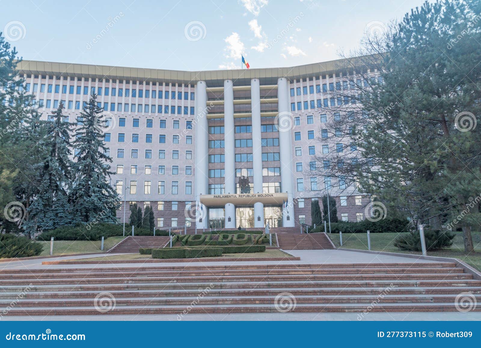 Front of Parliament of Moldova Editorial Image - Image of building ...