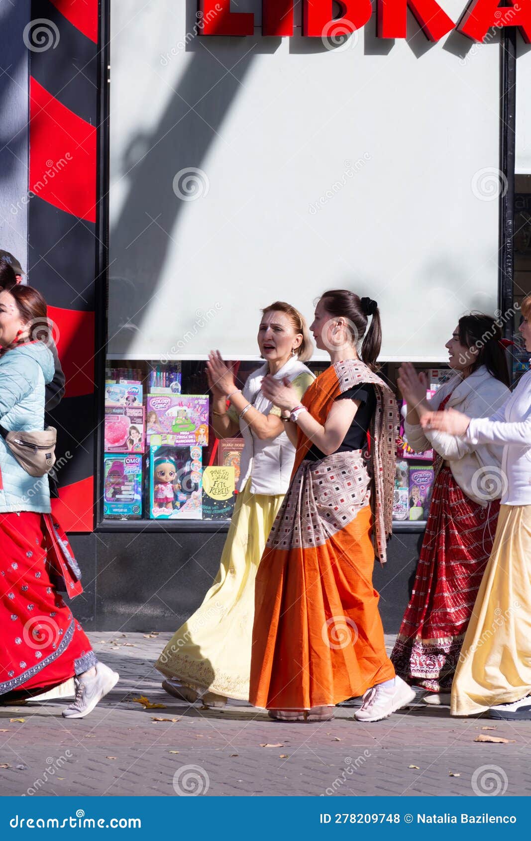 Hare Krishnas Dance and Sing in the City Editorial Stock Photo - Image ...