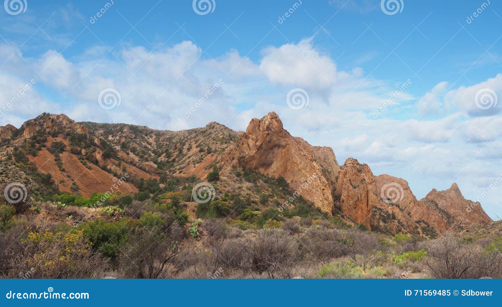 Chisos Basin Big Bend National Parkl Stock Image - Image of rock ...