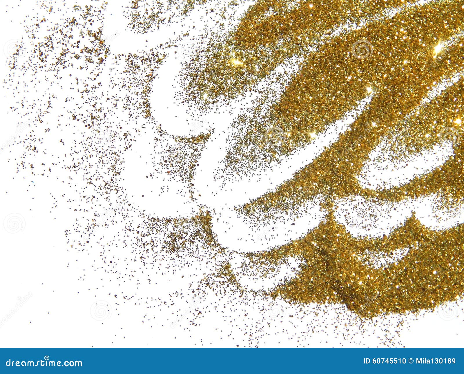 Chispa De Oro Del Brillo En El Fondo Blanco Foto de archivo - Imagen de ...