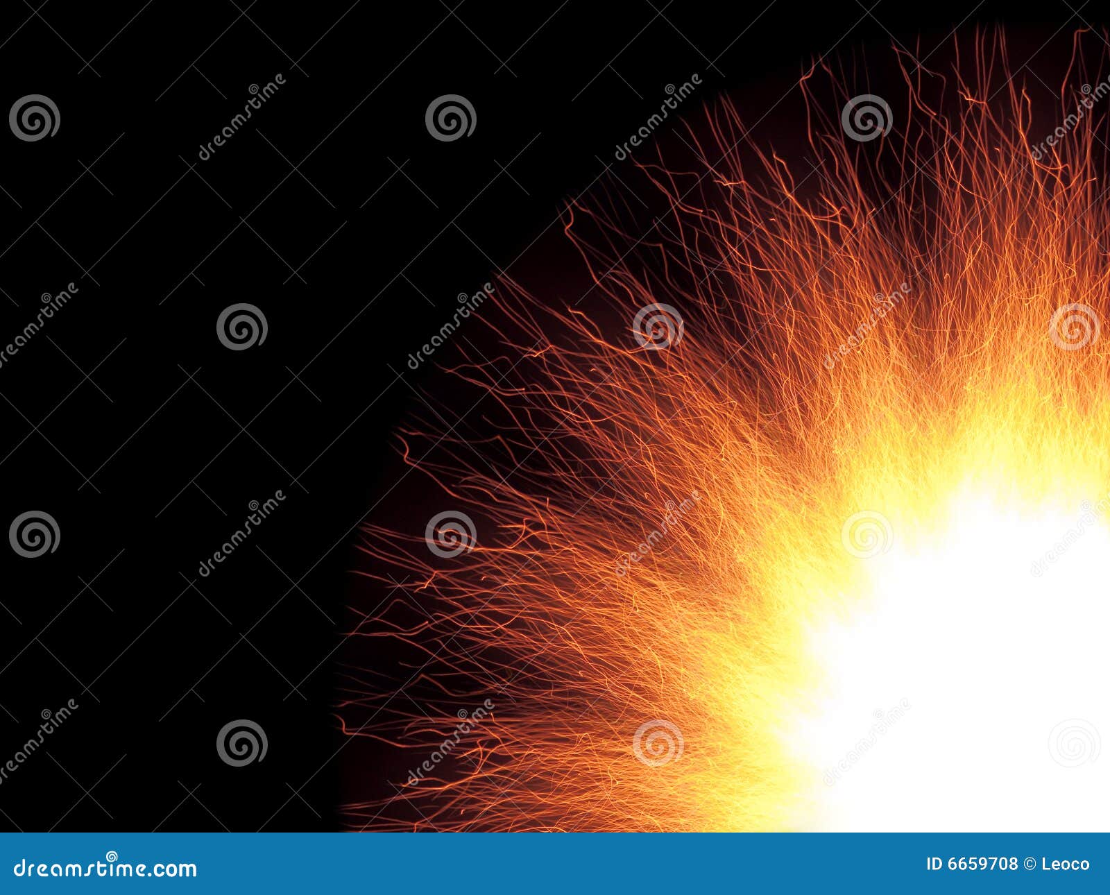 Chispas foto de archivo. Imagen de elemento, blanco, flama - 6659708