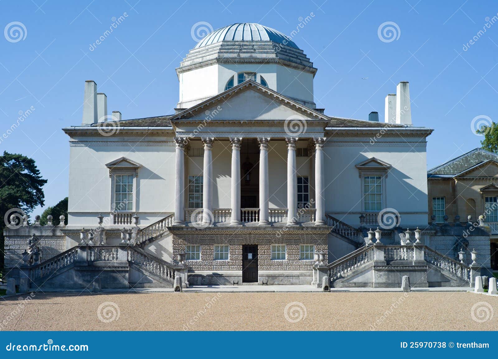 Chiswick House, London, England Stock Photo - Image of georgian, white ...